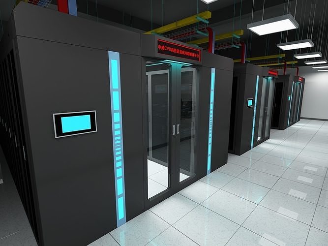 Computer Server Room 3D model | CGTrader