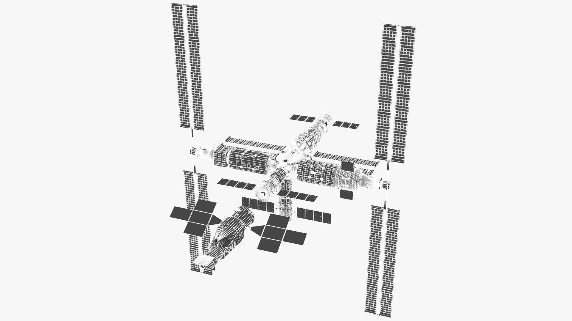 China Space Station 3D model animated rigged | CGTrader