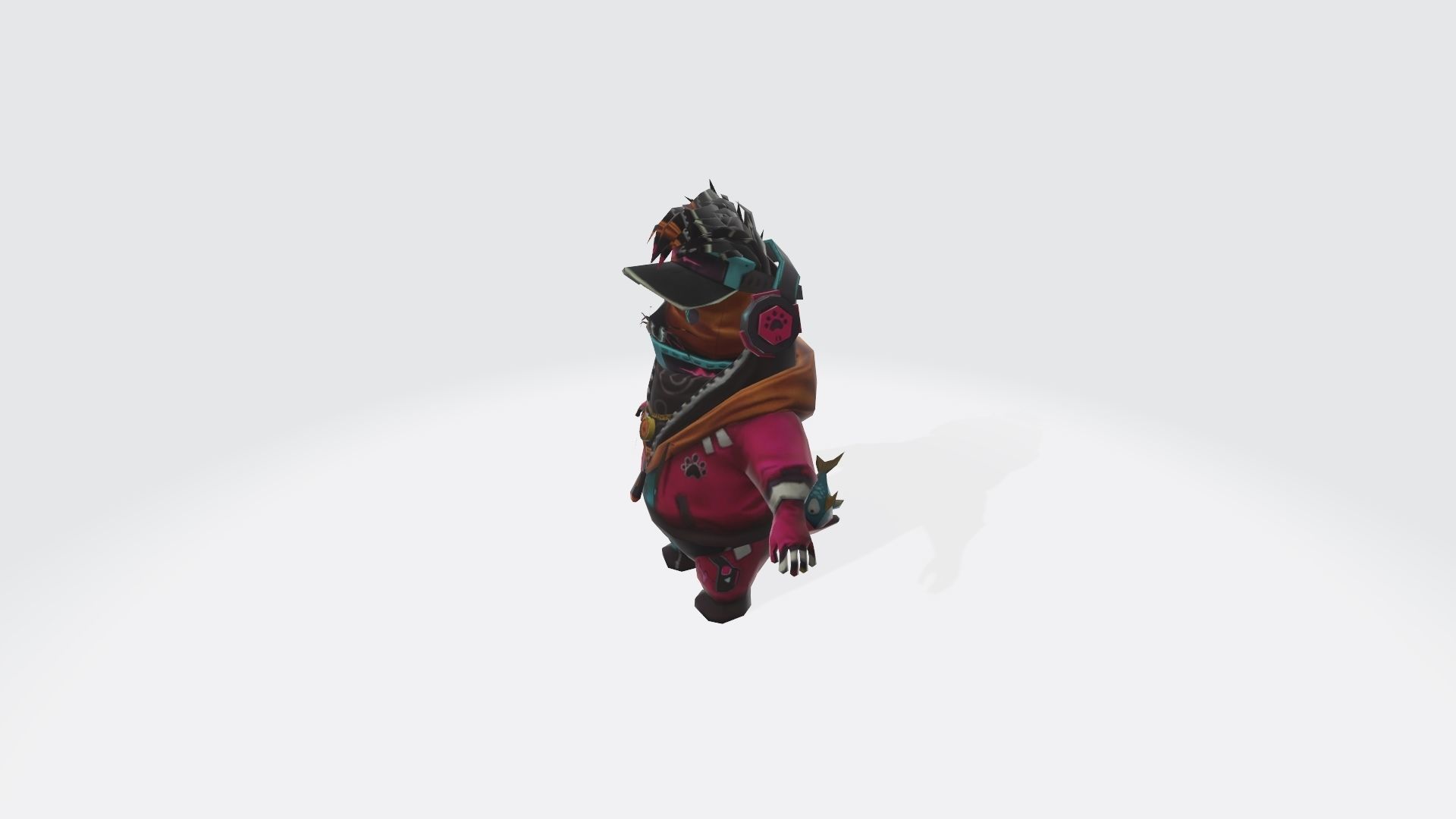 3D model Otter Free Fire character VR / AR / low-poly | CGTrader