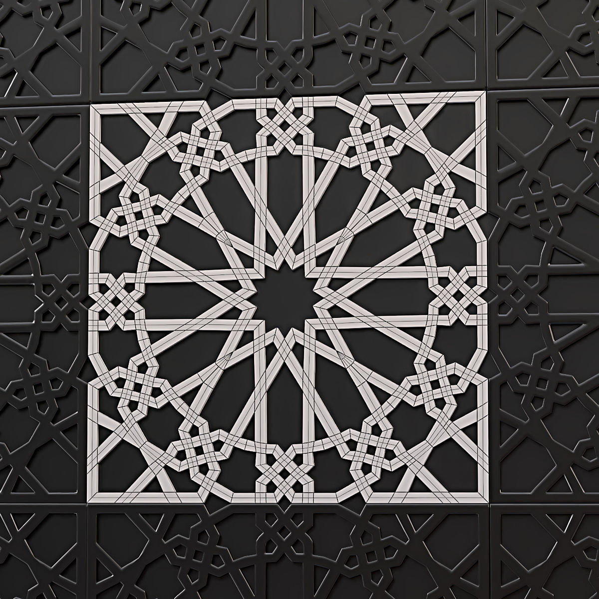 Arabic Pattern 01 3D model | CGTrader