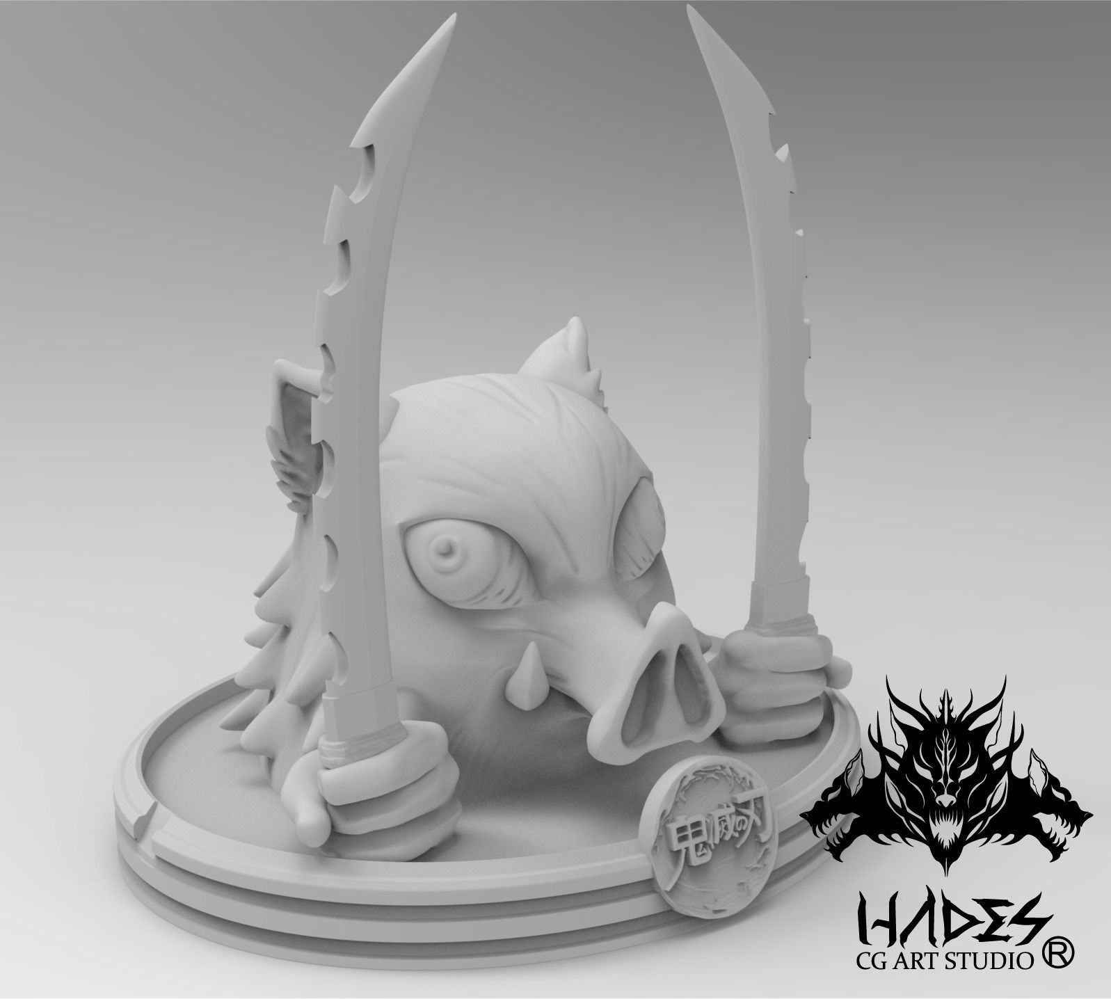 DEMON SLAYER INOSUKE HASHIBIRA 3D model 3D printable | CGTrader