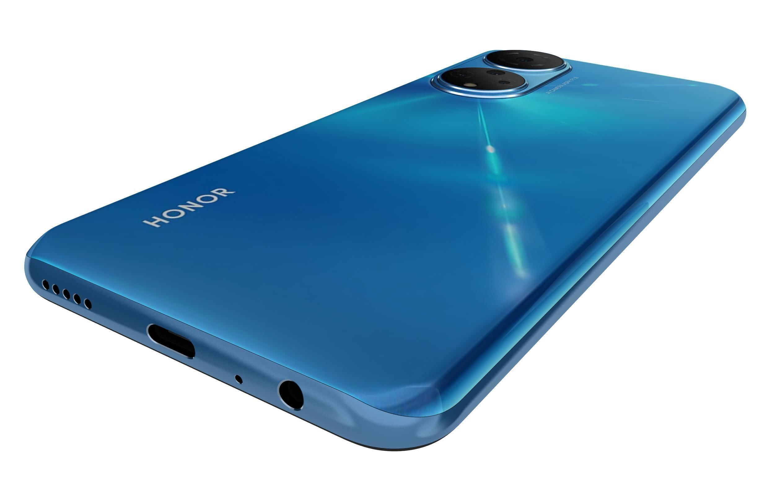 Honor X7 Blue 3D model | CGTrader