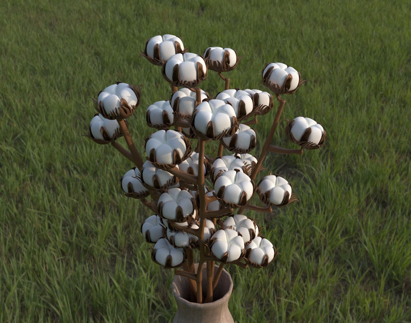 Next-generation cotton model download 3D model | CGTrader