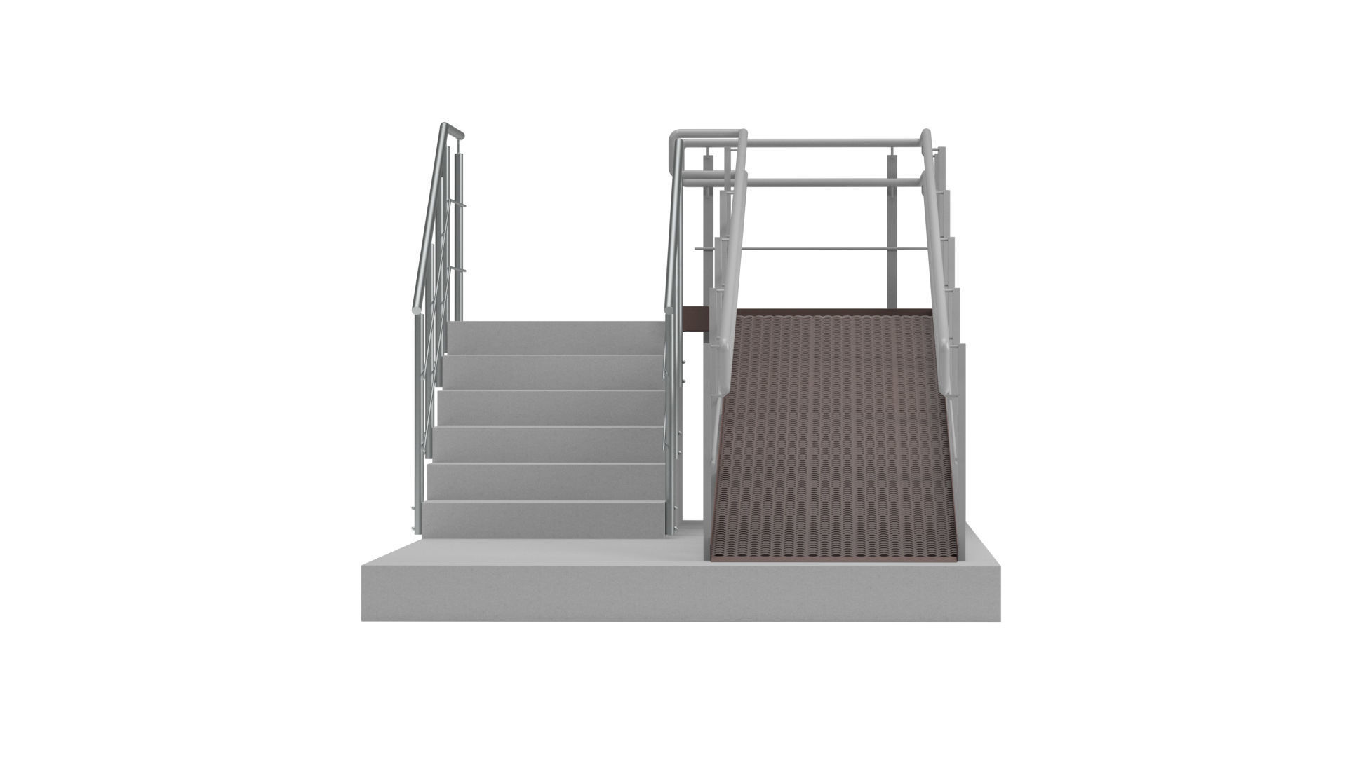 ramp and stairs 3D model | CGTrader