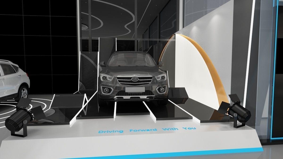 Automobile 4S Shop 3D model | CGTrader
