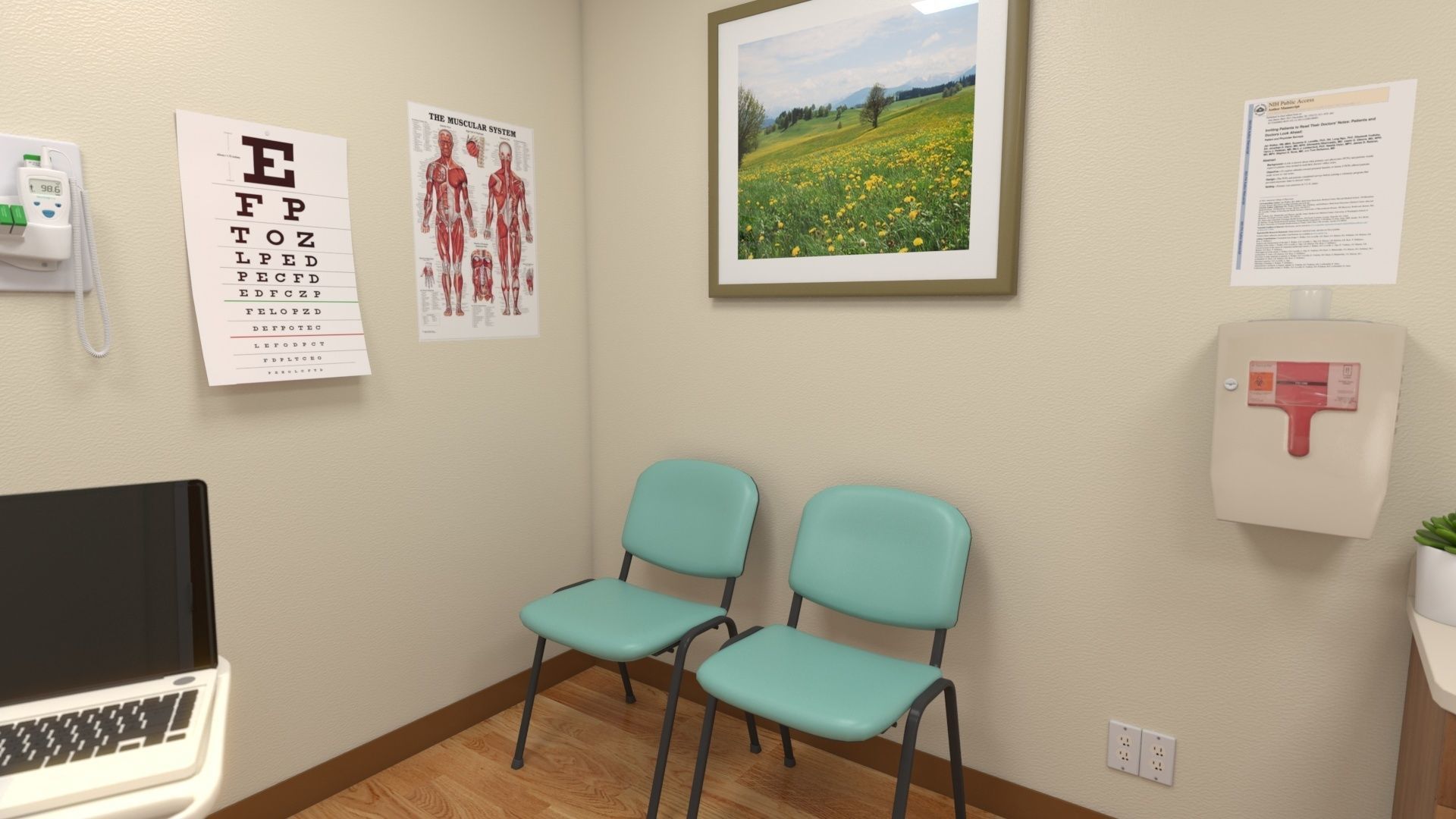 Clinic Exam Room 3D model | CGTrader