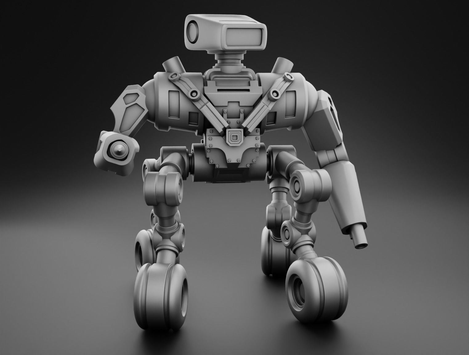 Robot tank 3D Print model 3D model 3D printable | CGTrader