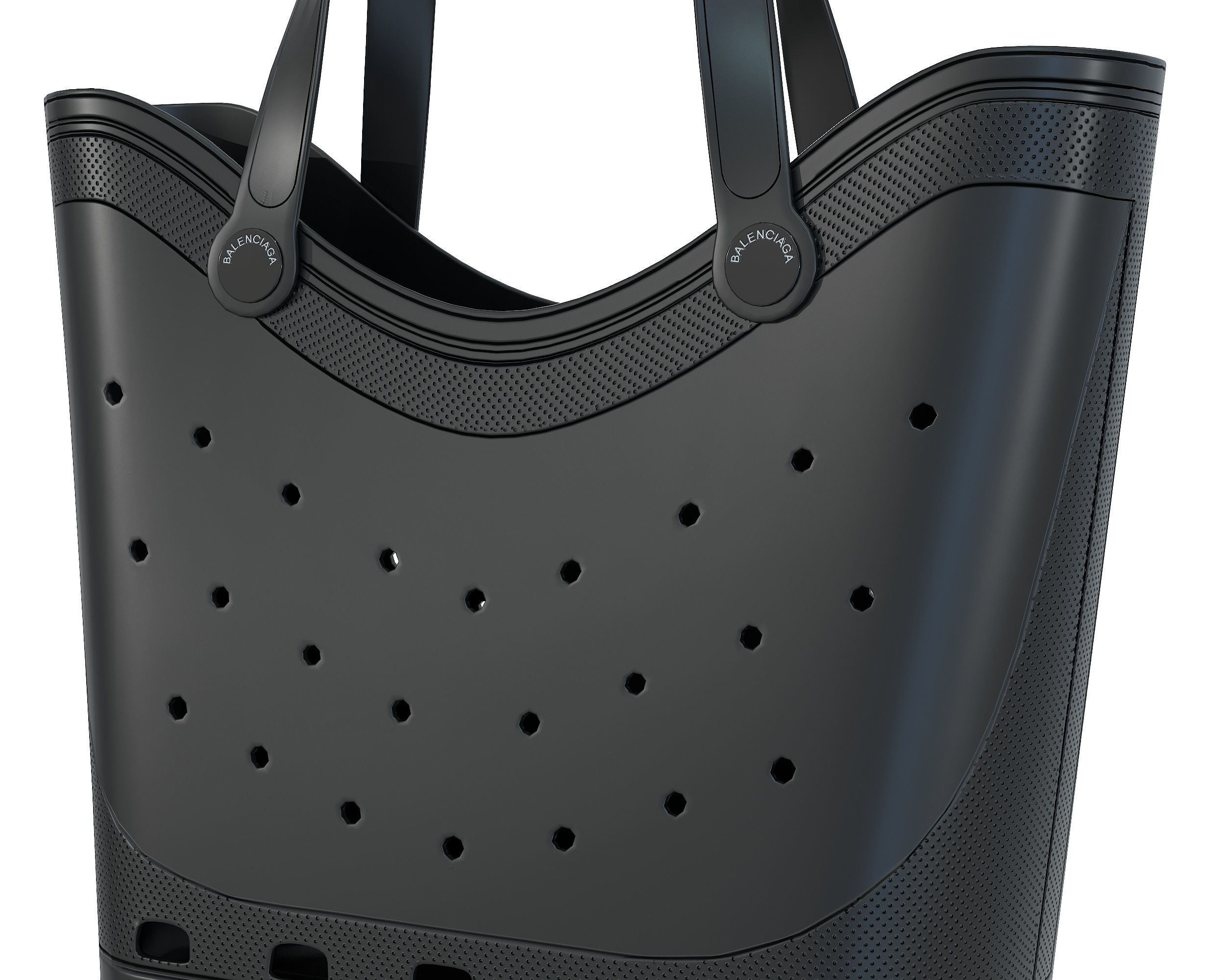 3D model Balenciaga Crocs Large Tote Bag VR / AR / low-poly | CGTrader