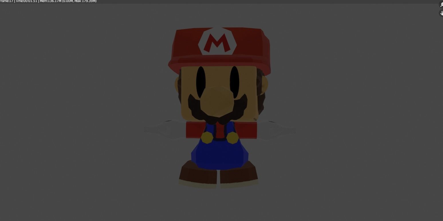 3D model Paper Mario Customs VR / AR / low-poly | CGTrader