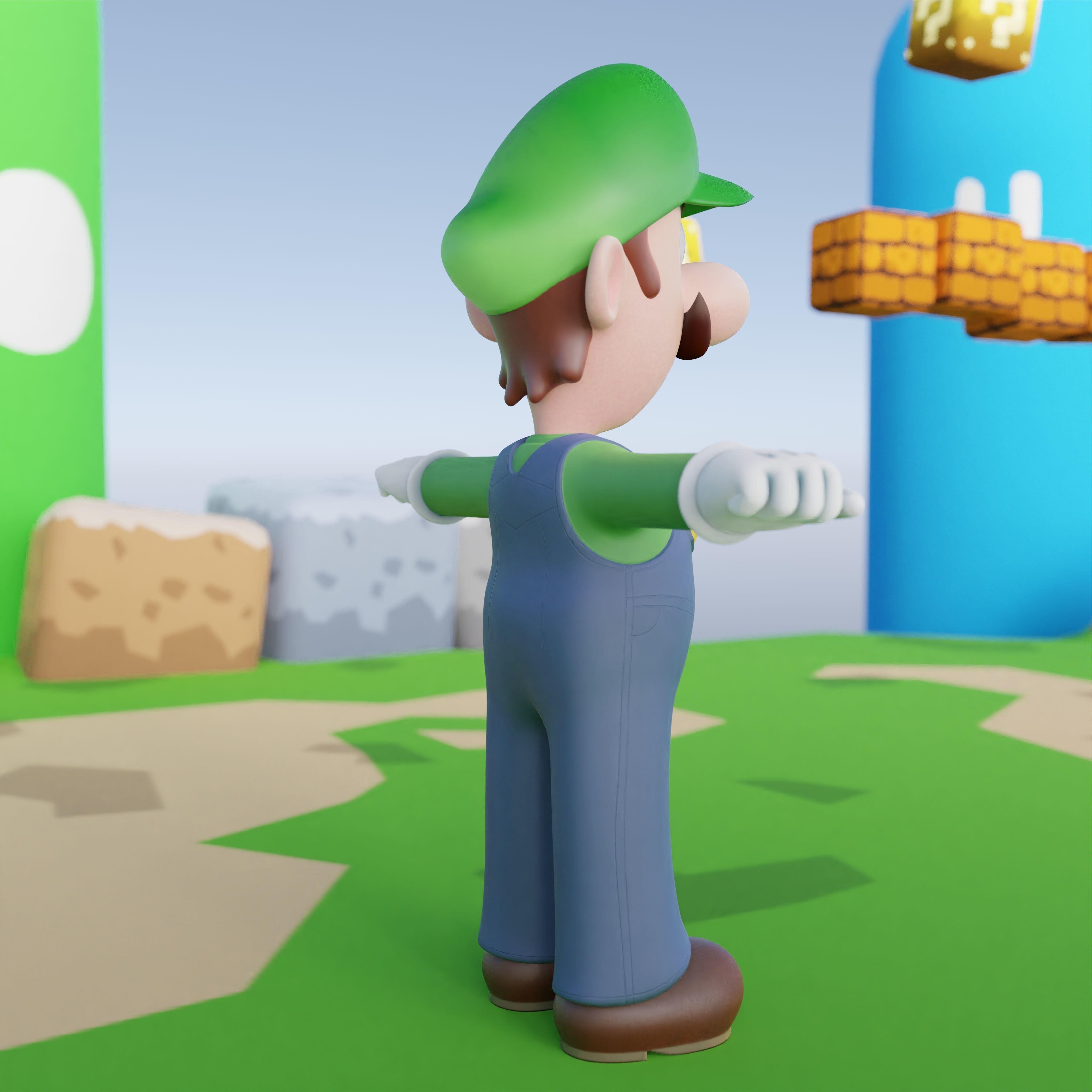 3D model Luigi Rigged PBR VR / AR / low-poly | CGTrader