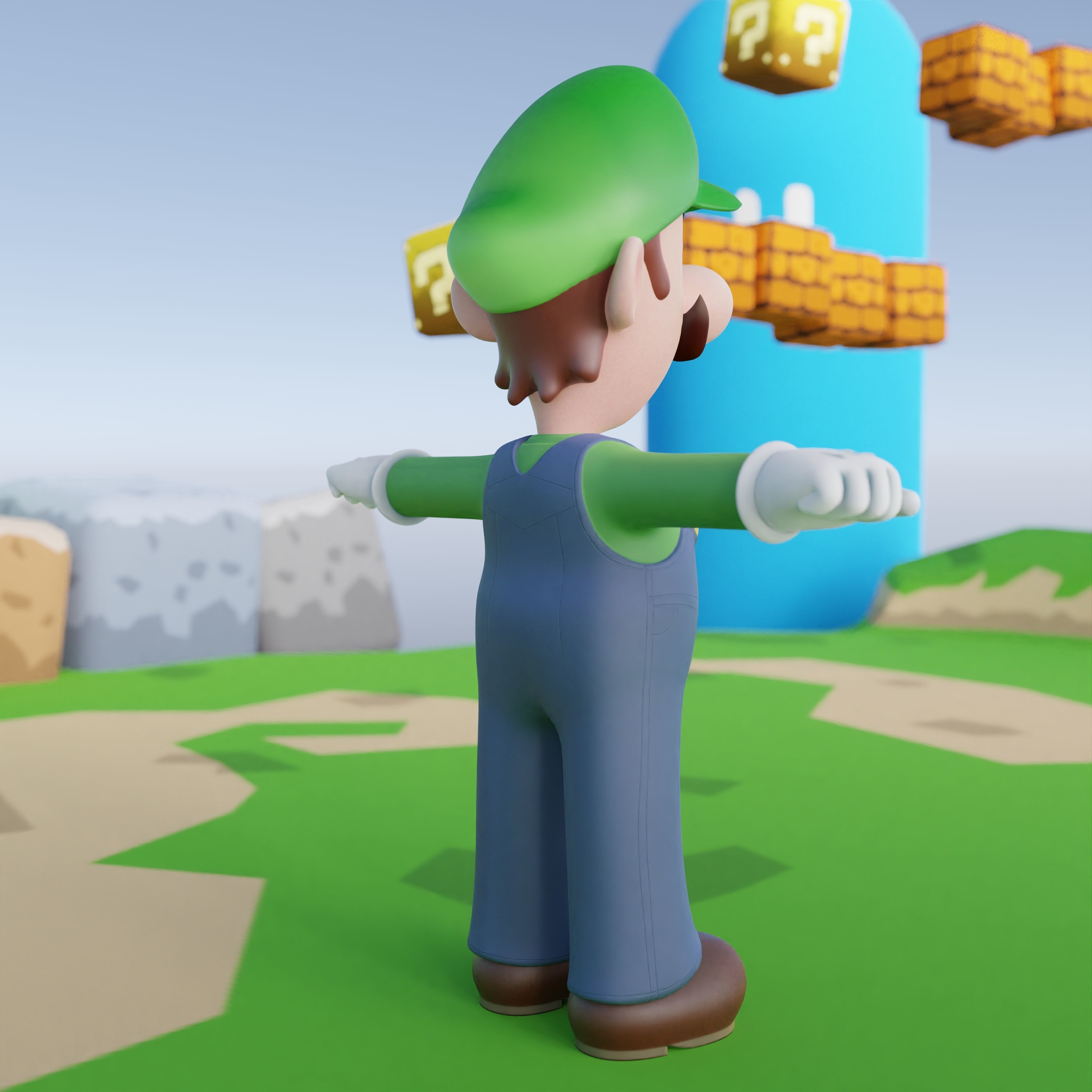3D model Luigi Rigged PBR VR / AR / low-poly | CGTrader