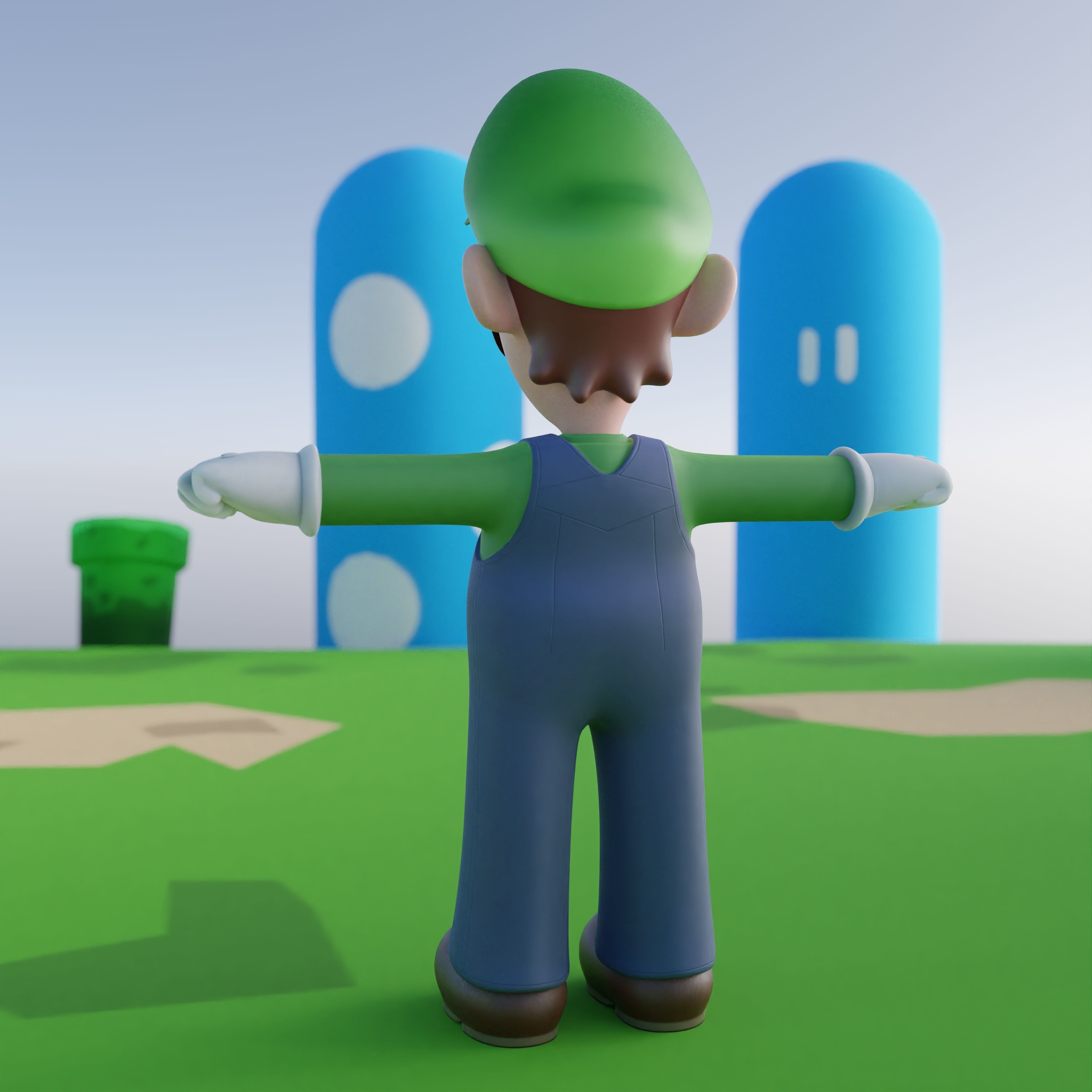 3D model Luigi Rigged PBR VR / AR / low-poly | CGTrader
