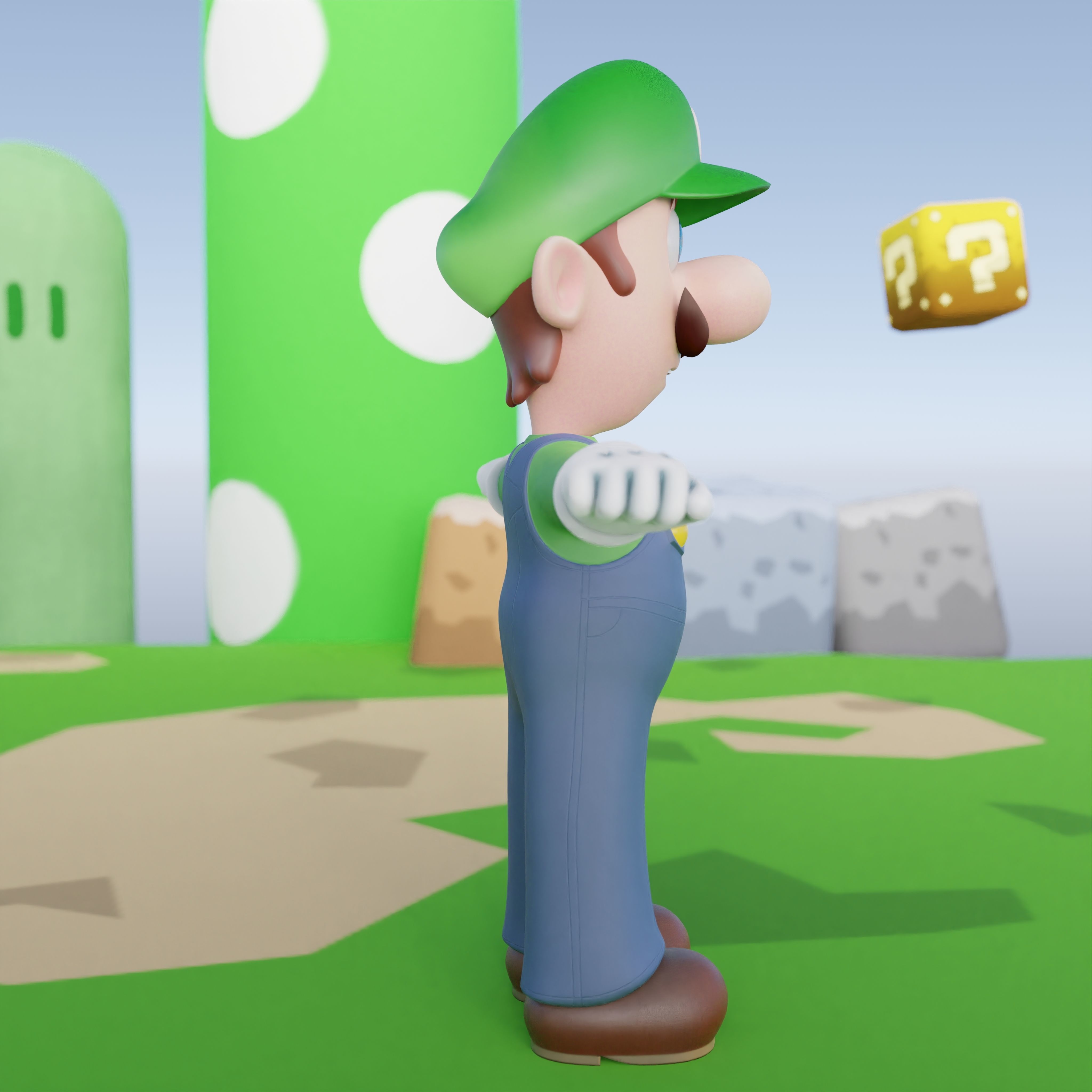 3D model Luigi Rigged PBR VR / AR / low-poly | CGTrader