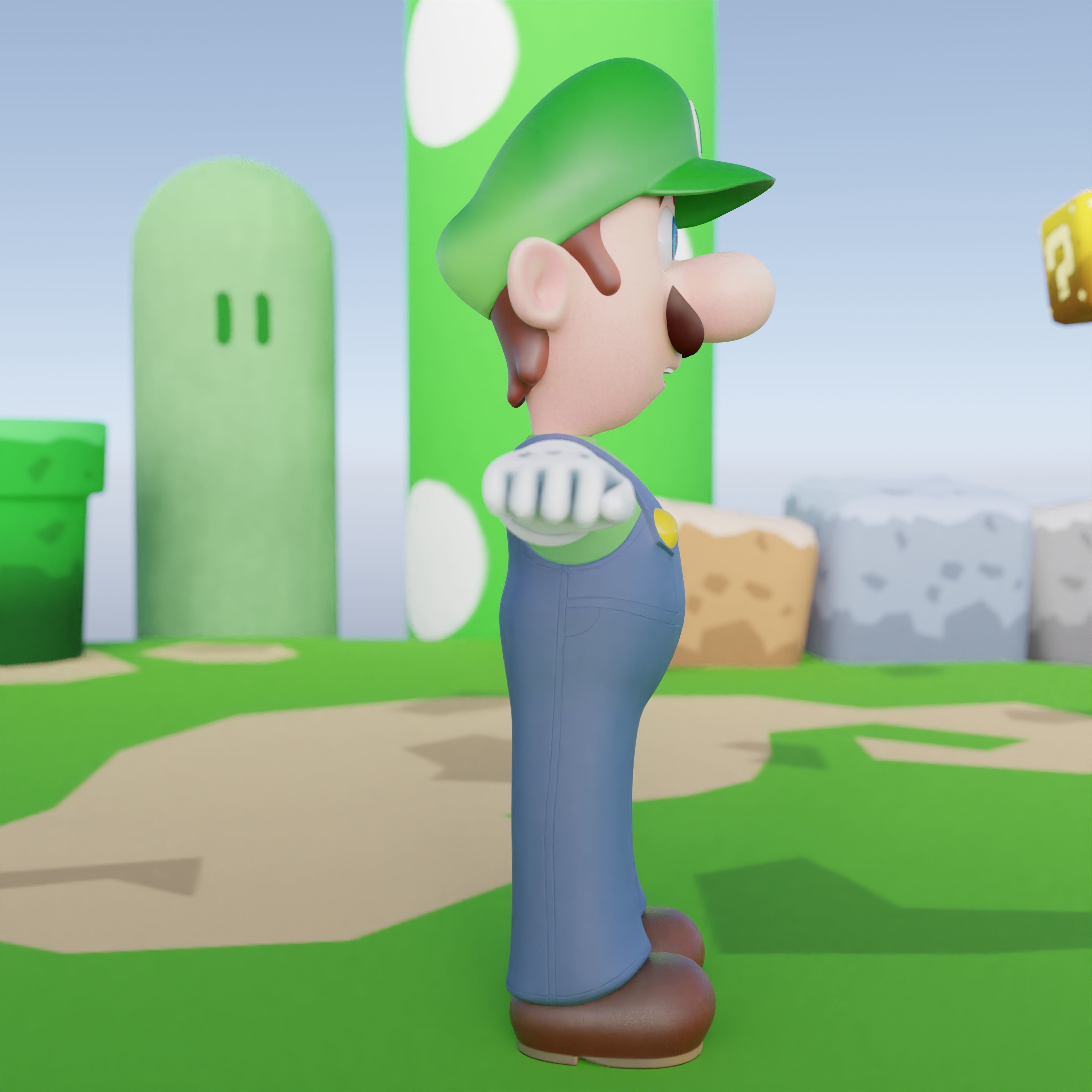 3D model Luigi Rigged PBR VR / AR / low-poly | CGTrader