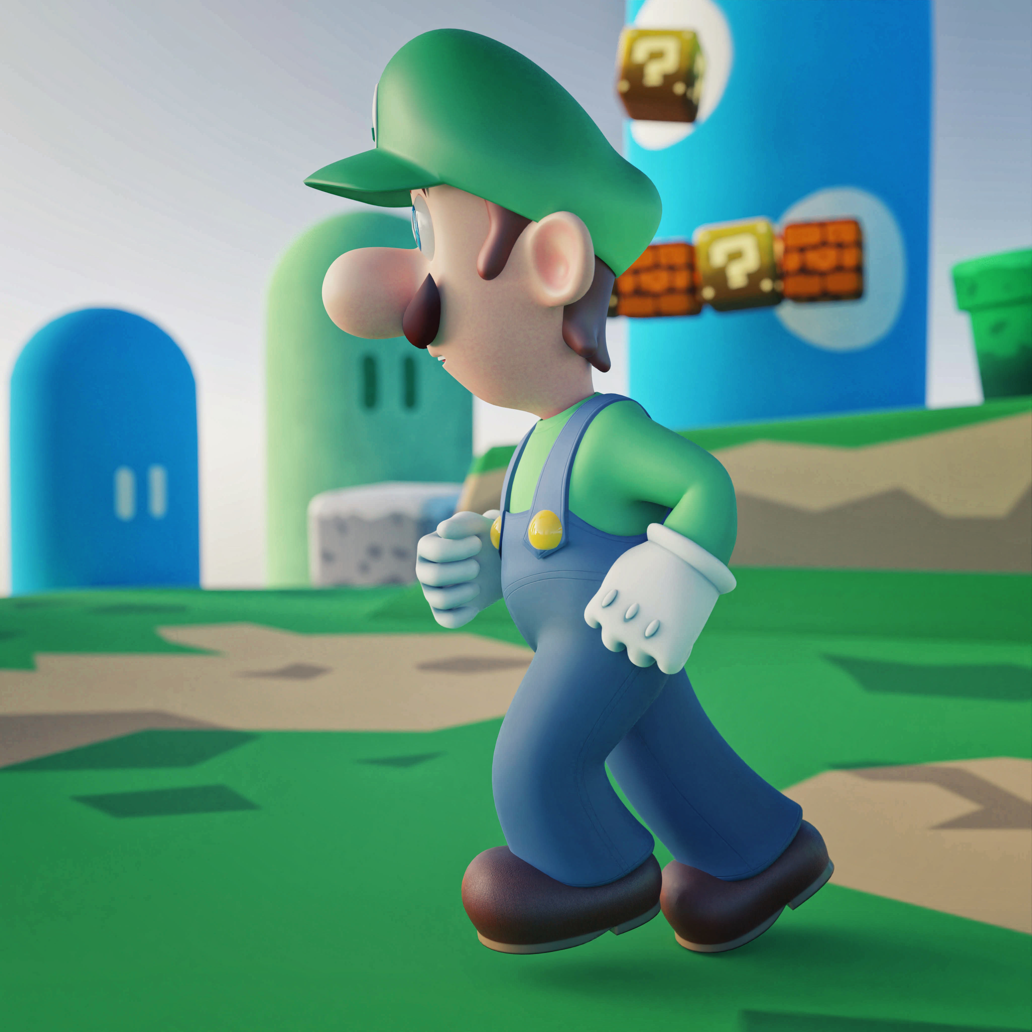 3D model Luigi Rigged PBR VR / AR / low-poly | CGTrader