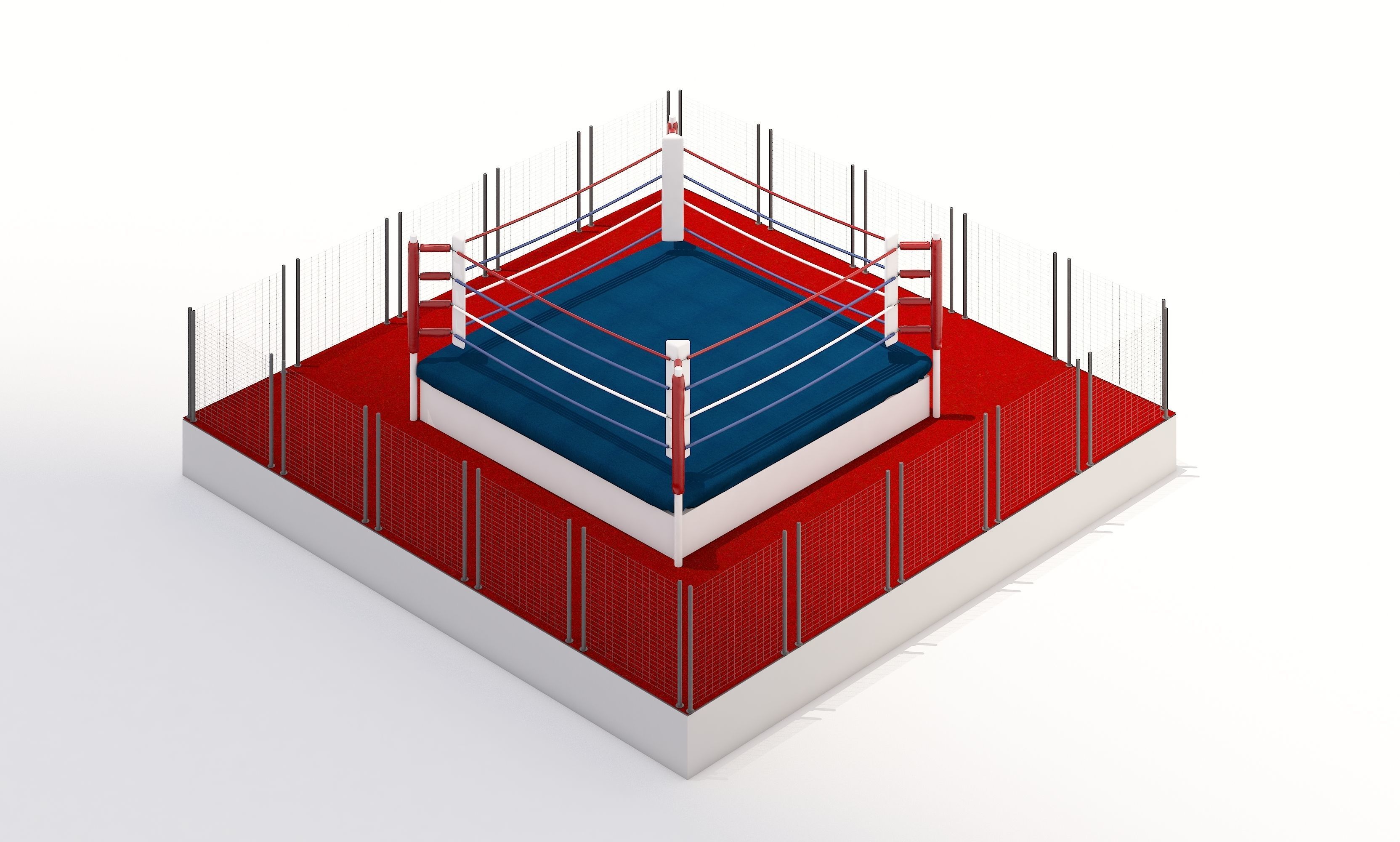 3D model Boxing Ring VR / AR / low-poly | CGTrader
