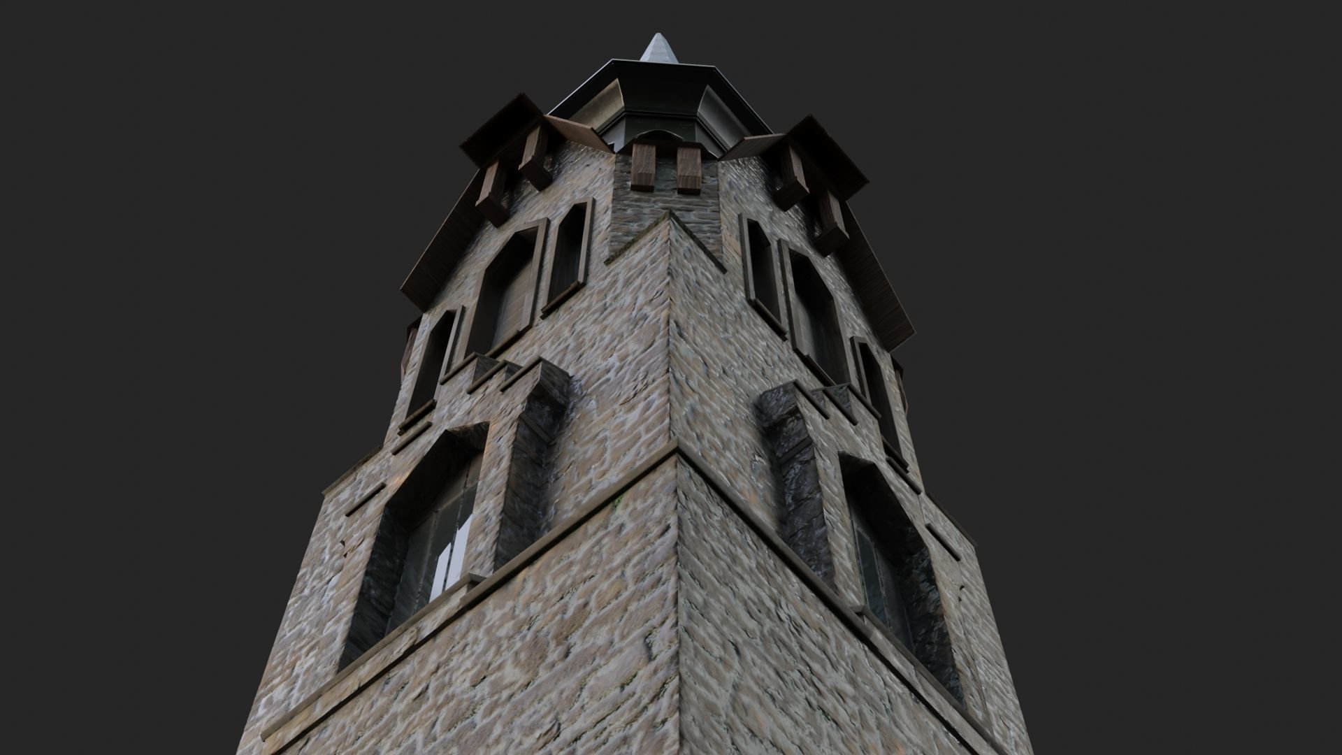 3D model Old medieval church VR / AR / low-poly | CGTrader