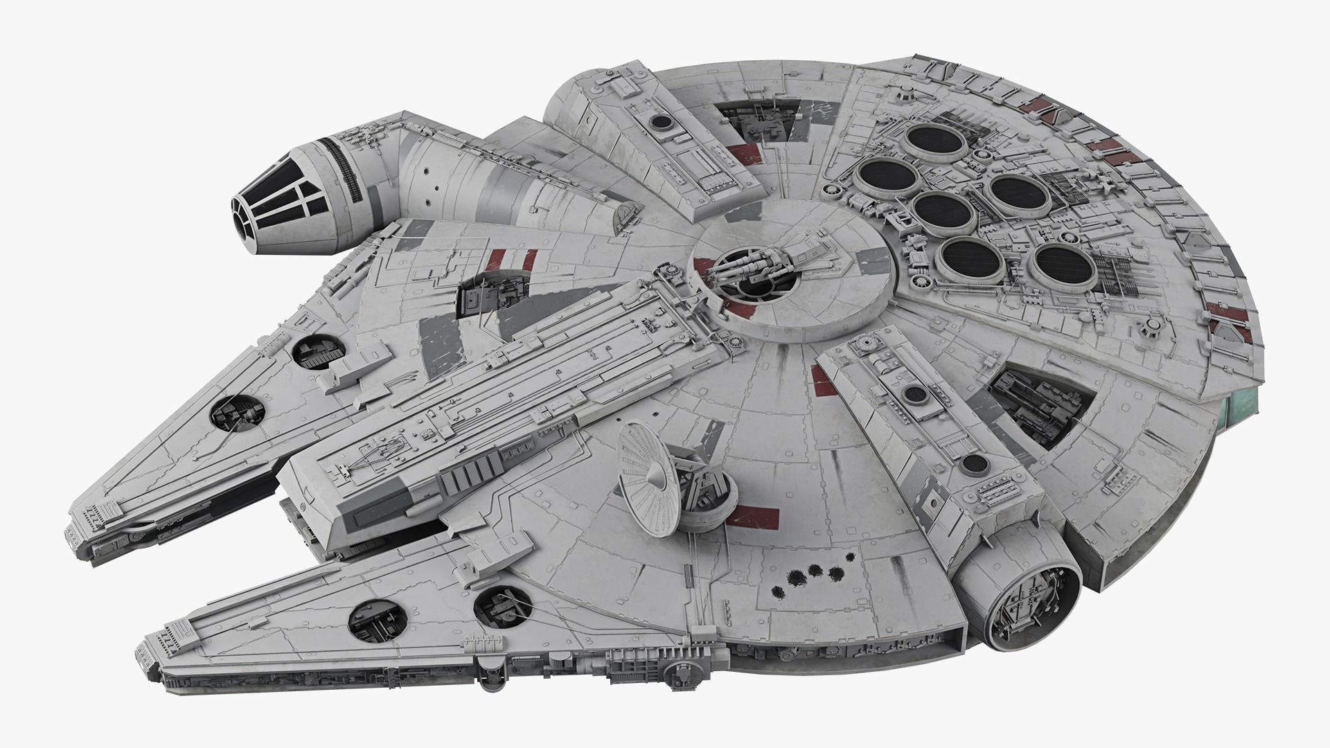 3D model Millennium Falcon VR / AR / low-poly | CGTrader