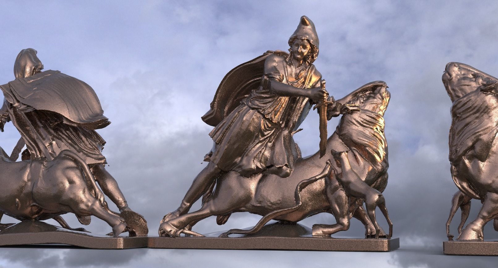 Bull sacrifice 3D model | CGTrader