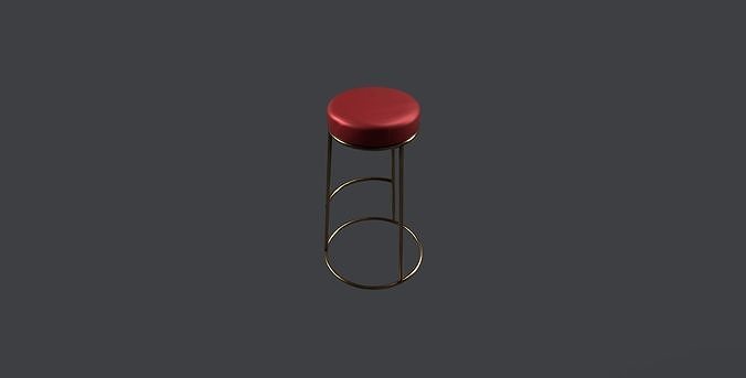 3D model Bar Stool VR / AR / low-poly | CGTrader