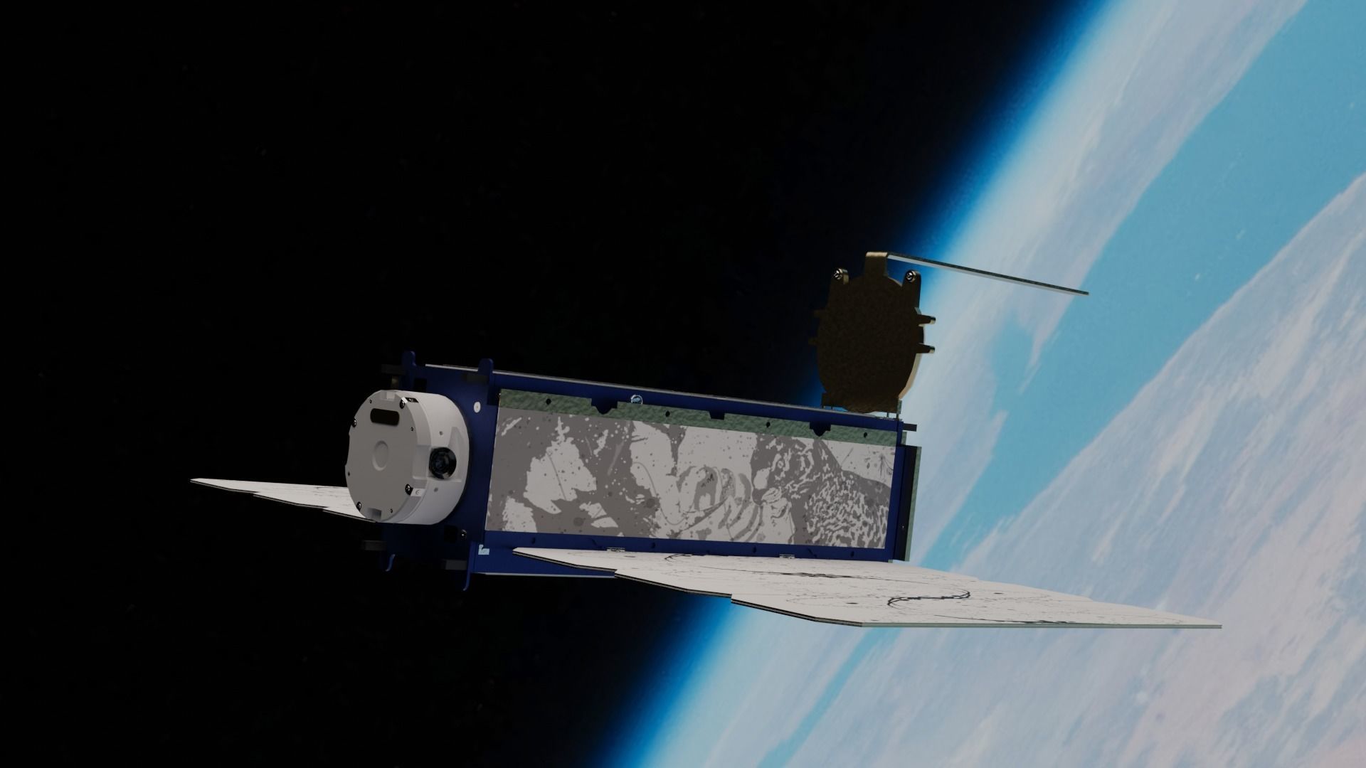 PLANET Dove Cube Satellite free 3D model | CGTrader