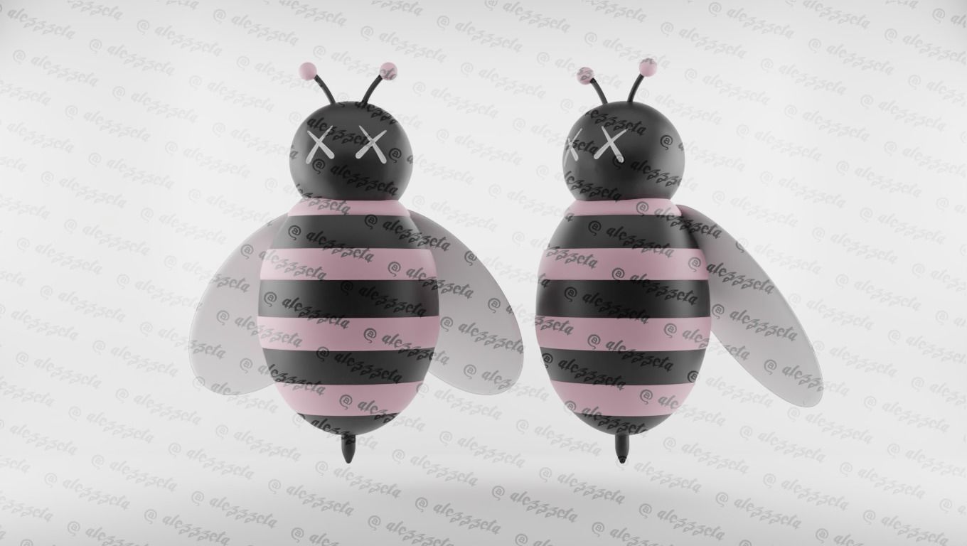 3D model Kaws Dior Bee 2 Textured VR / AR / low-poly | CGTrader