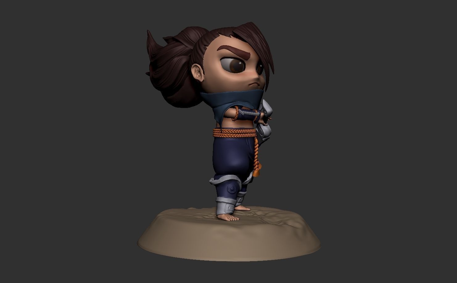 Chibi Yasuo 3D model | CGTrader