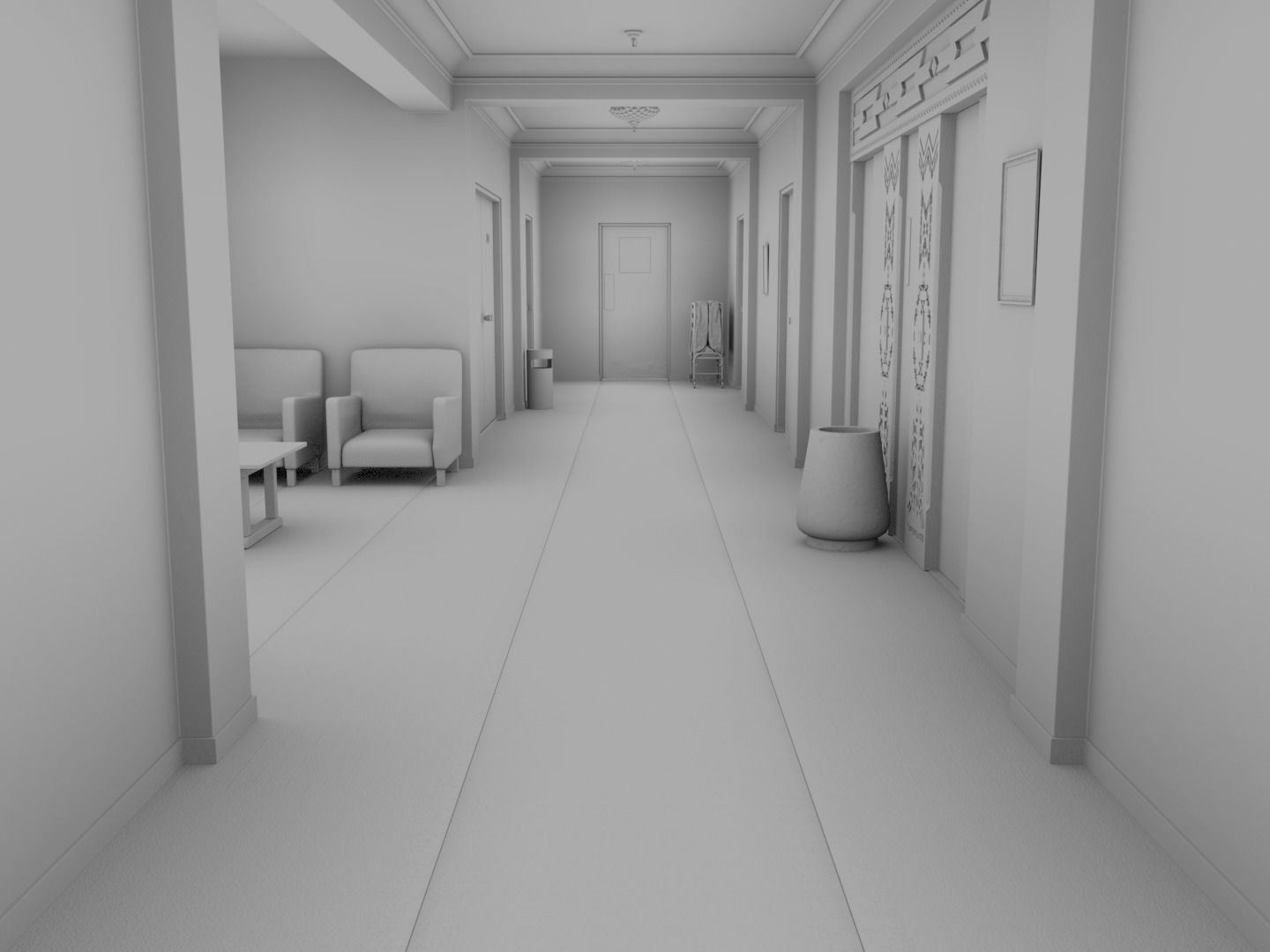 The Shining Overlook Hotel Interiors 3D Model Collection | CGTrader
