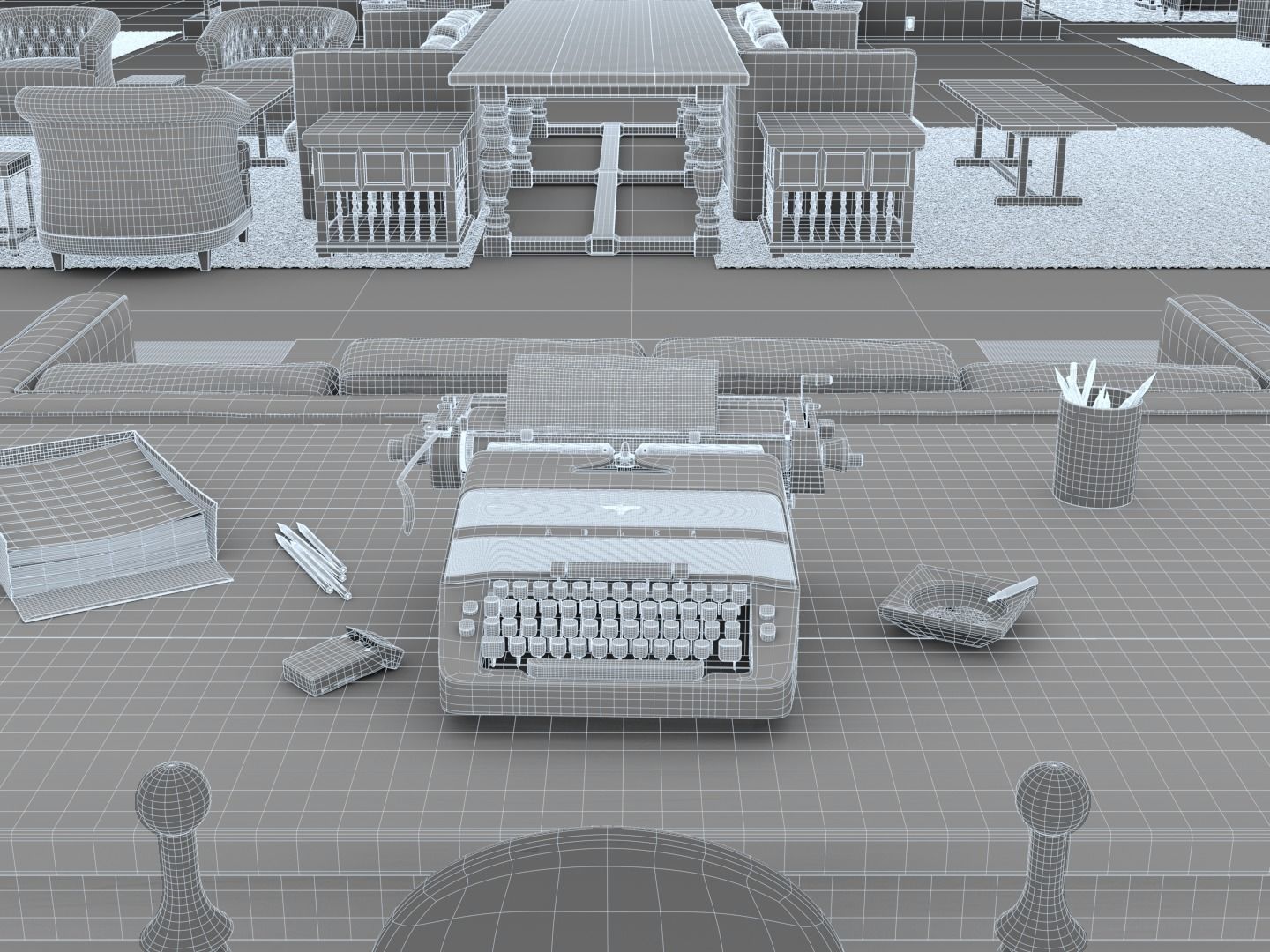 The Shining Overlook Hotel Interiors 3D Model Collection | CGTrader