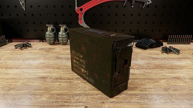 Ammo crate box 2 texture packs free VR / AR / low-poly 3D model | CGTrader