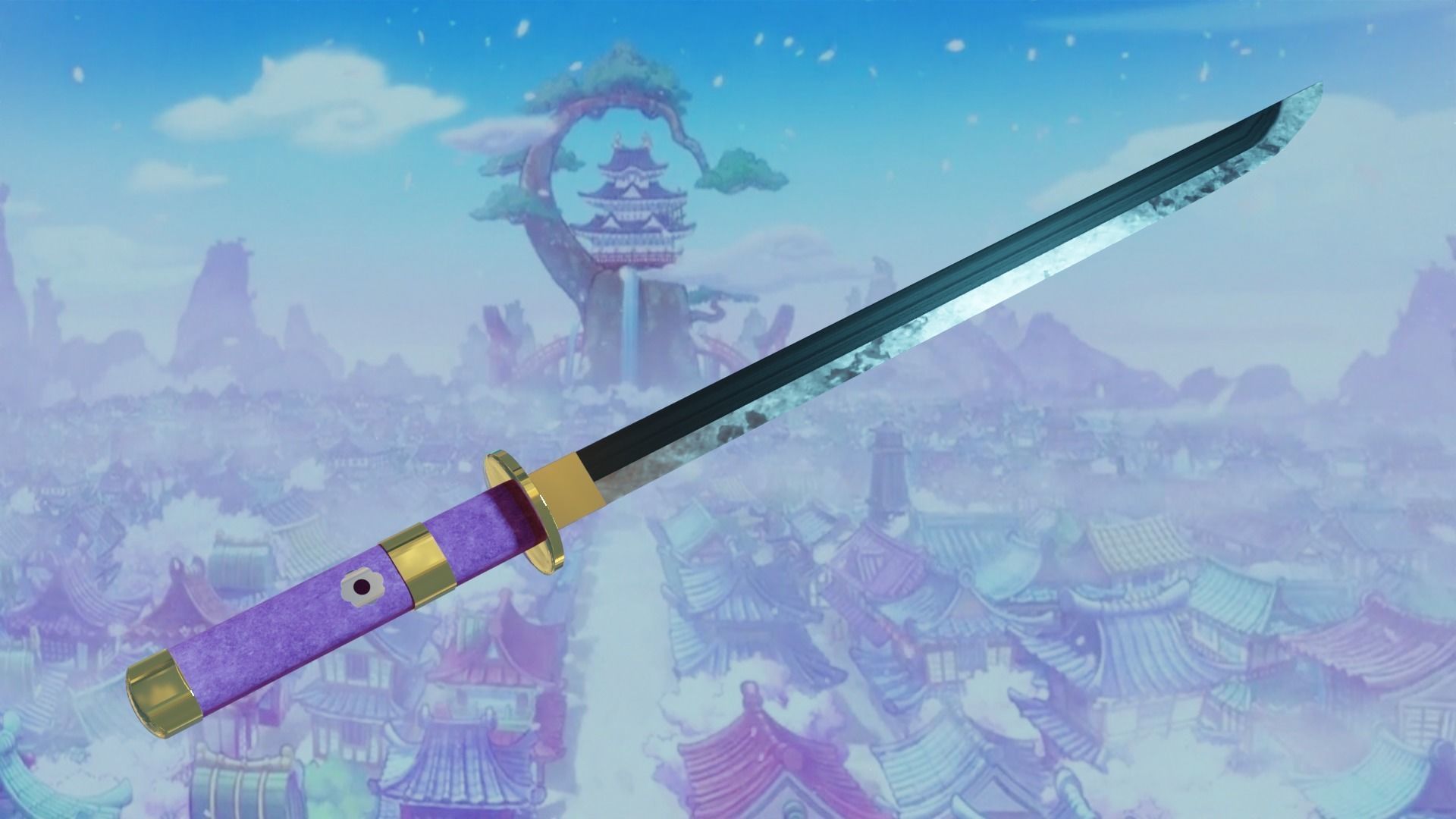 Zoro Enma Sword 3D Model free VR / AR / low-poly 3D model | CGTrader