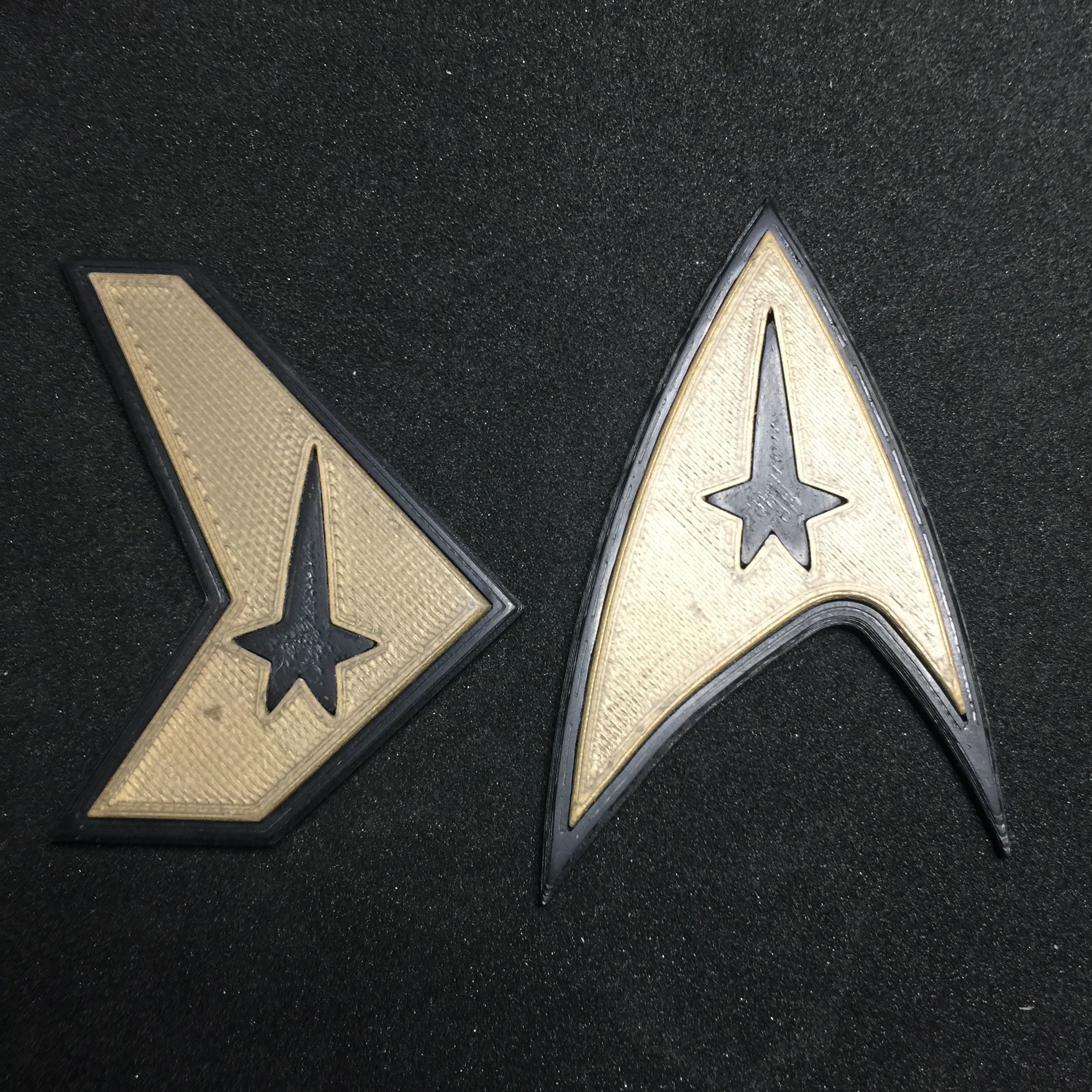 Star Trek Original Constitution class Starship Emblem Badges 3D model ...