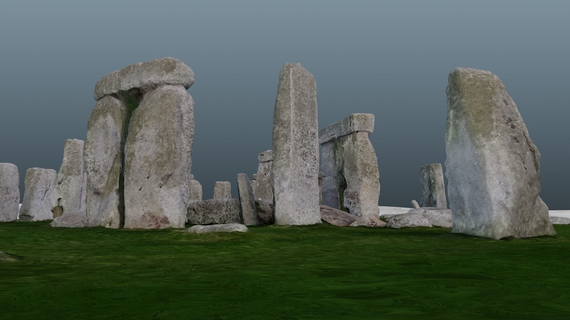 3D model Stonehenge Monument Landscape and 3D Printable Model VR / AR ...