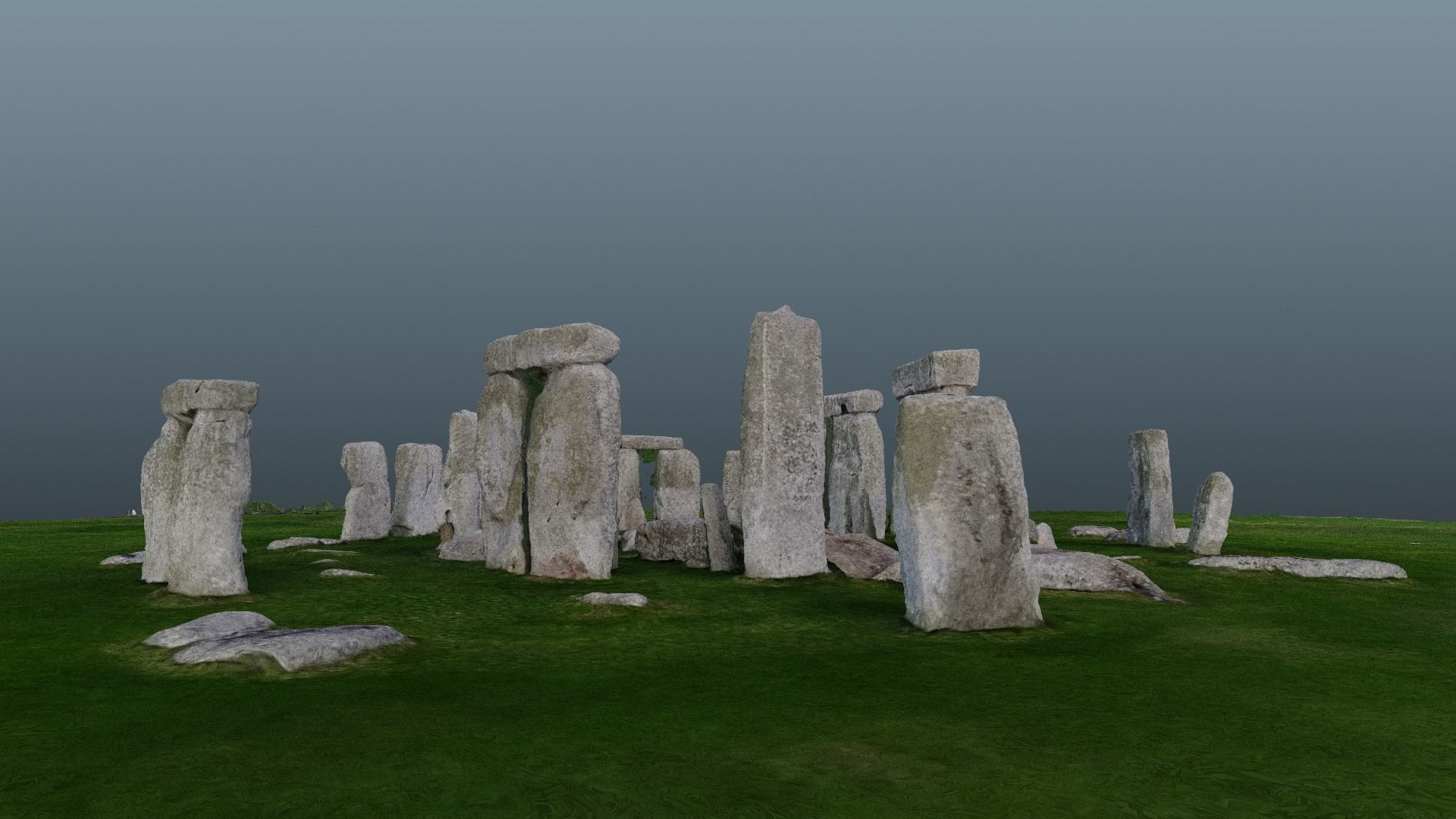 3D model Stonehenge Monument Landscape and 3D Printable Model VR / AR ...