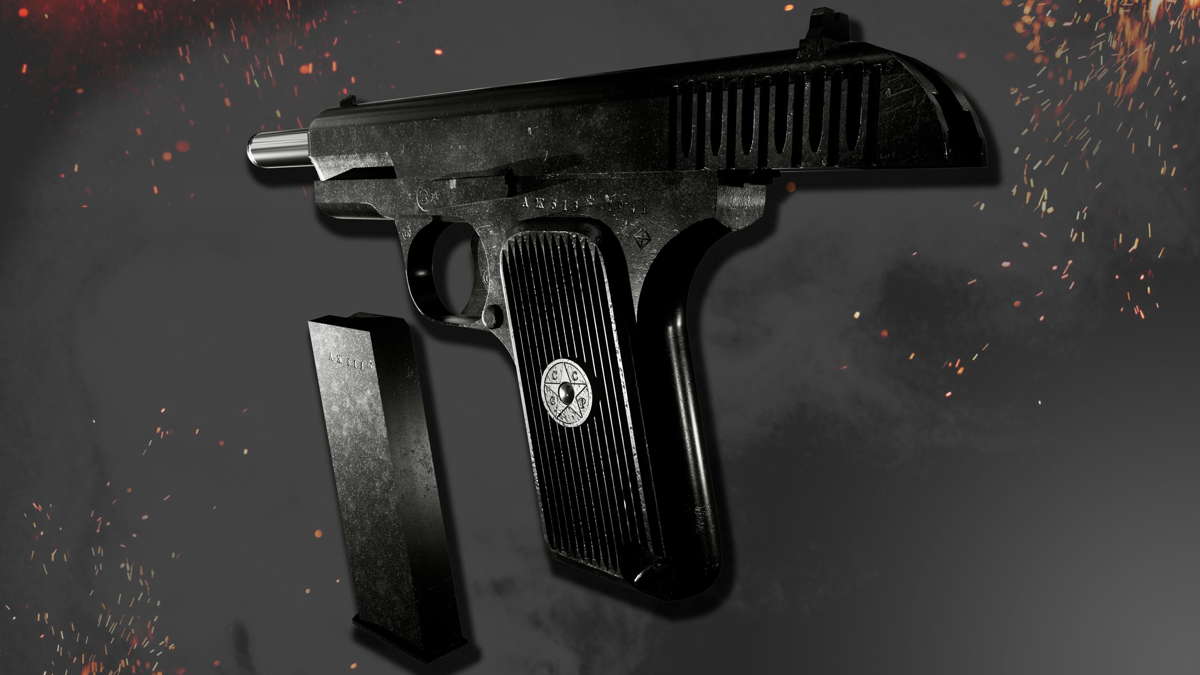 3D model TT Gun game ready PBR VR / AR / low-poly | CGTrader