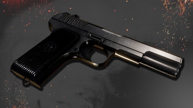 3D model TT Gun game ready PBR VR / AR / low-poly | CGTrader