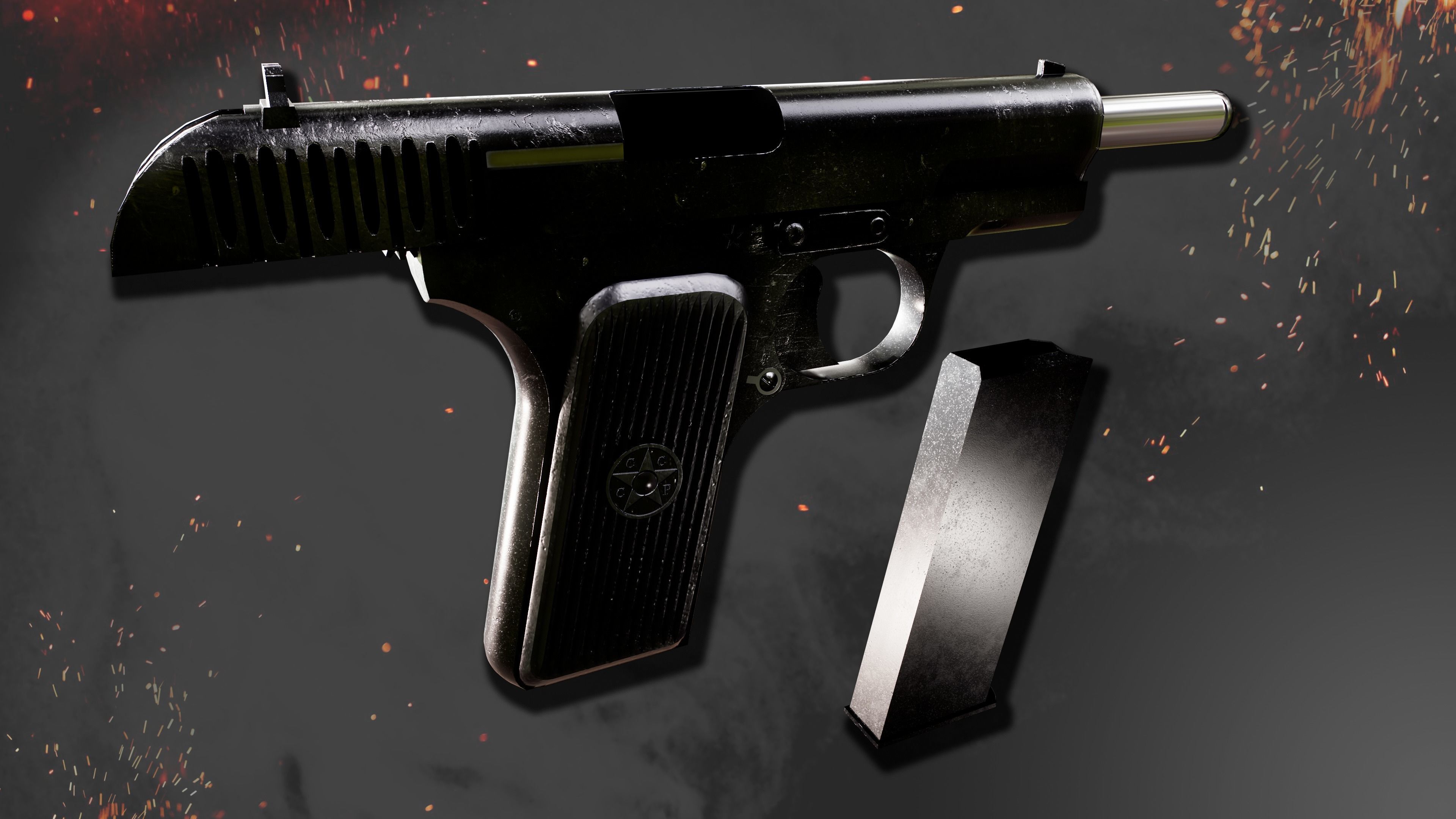 3D model TT Gun game ready PBR VR / AR / low-poly | CGTrader