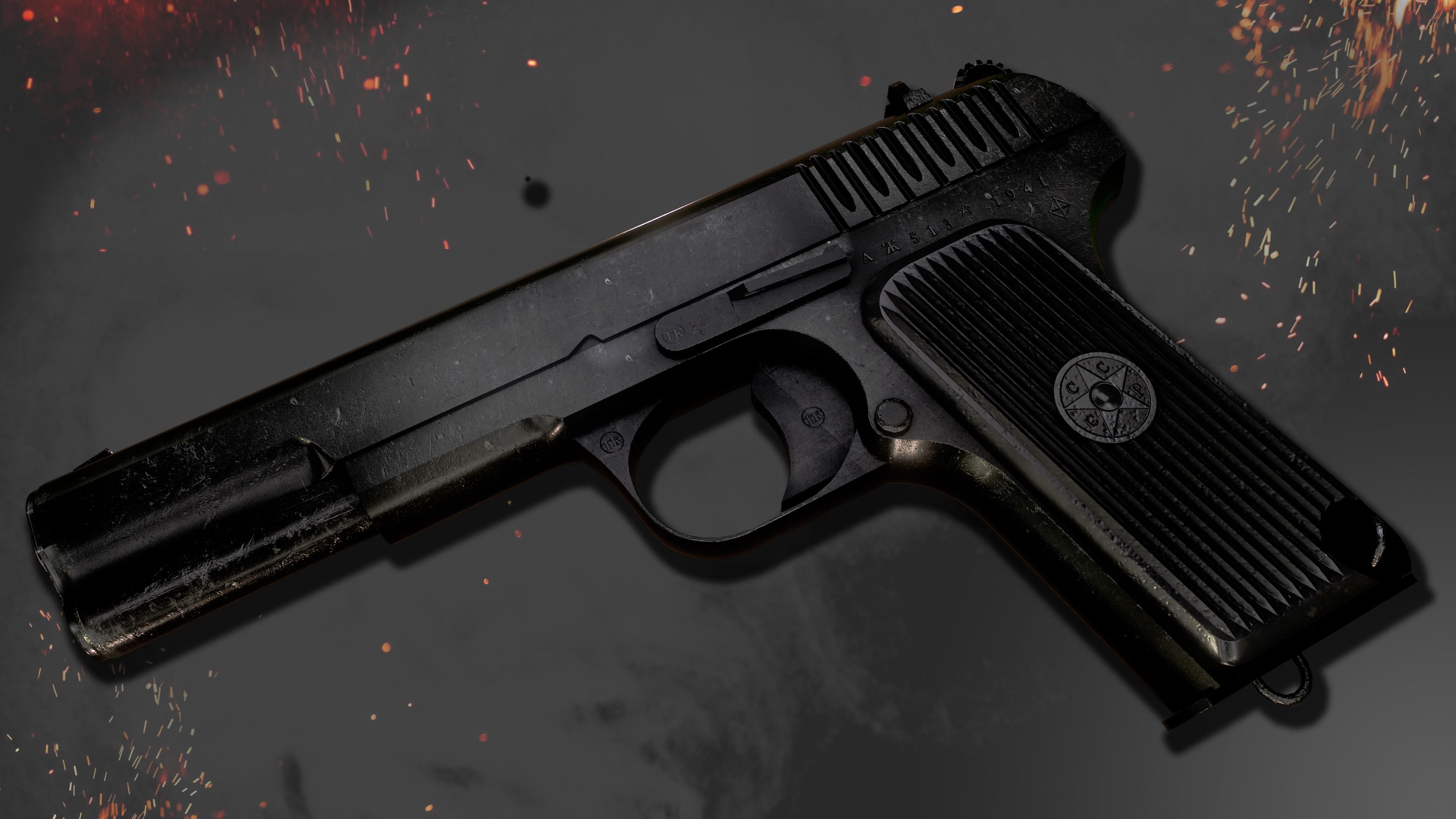 3D model TT Gun game ready PBR VR / AR / low-poly | CGTrader