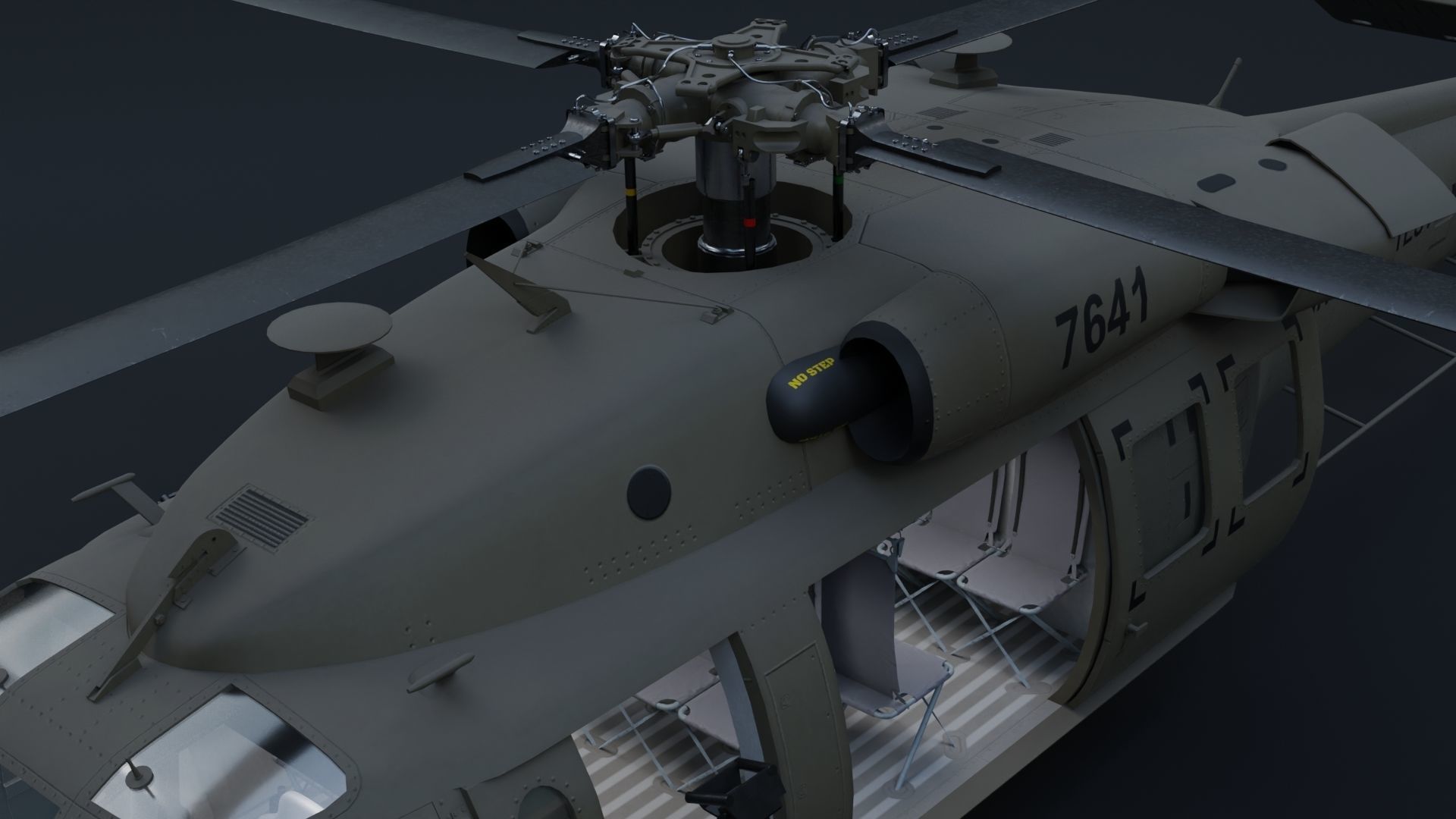 Sikorsky UH-60 Black Hawk plus 7 Skins 3D model | CGTrader