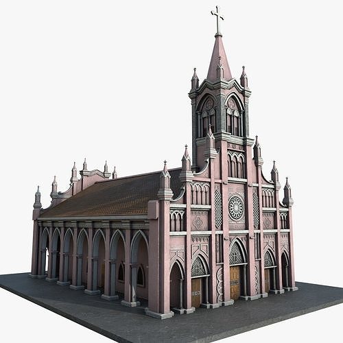 3D model Church Da Nang cathedral model VR / AR / low-poly | CGTrader