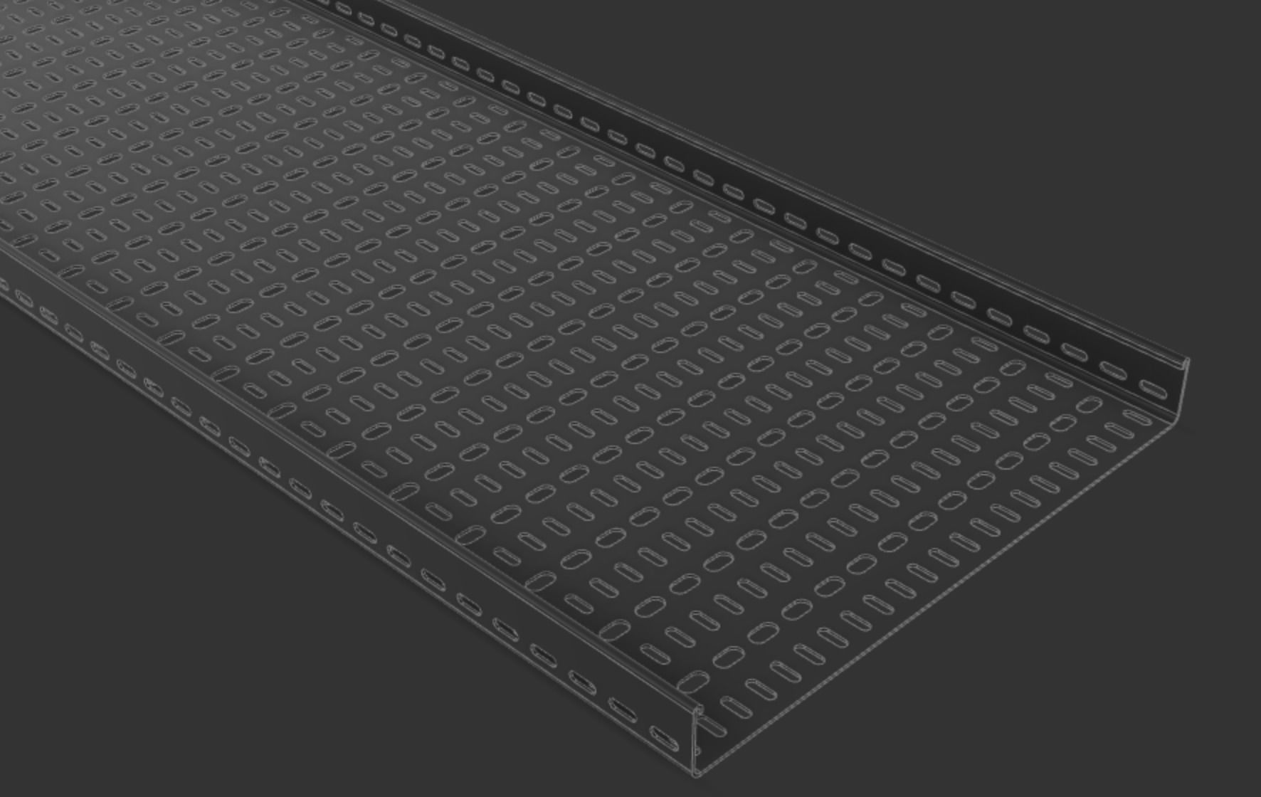 Cable Tray 450mm x 3000mm TYPE1 3D model | CGTrader