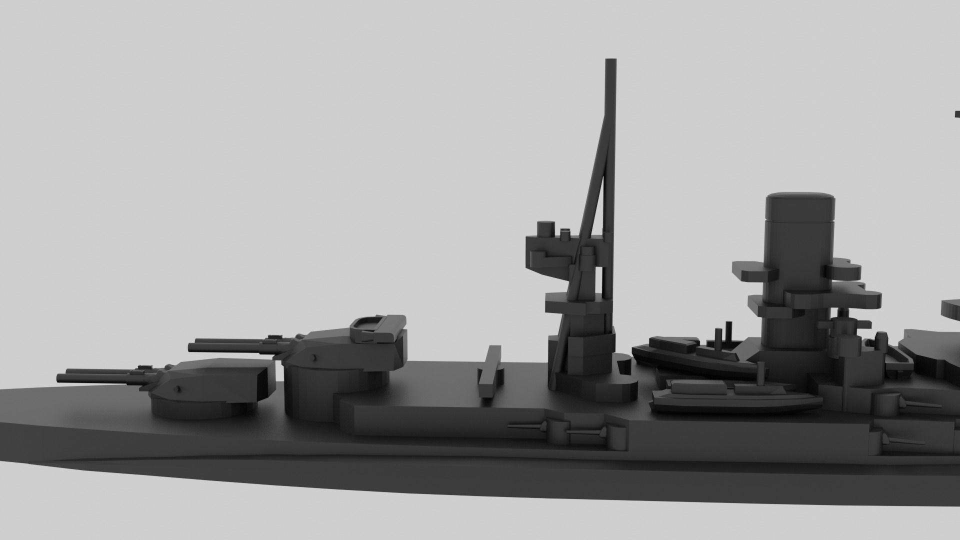 IJN Nagato - Model for small scale printing 3D model 3D printable ...
