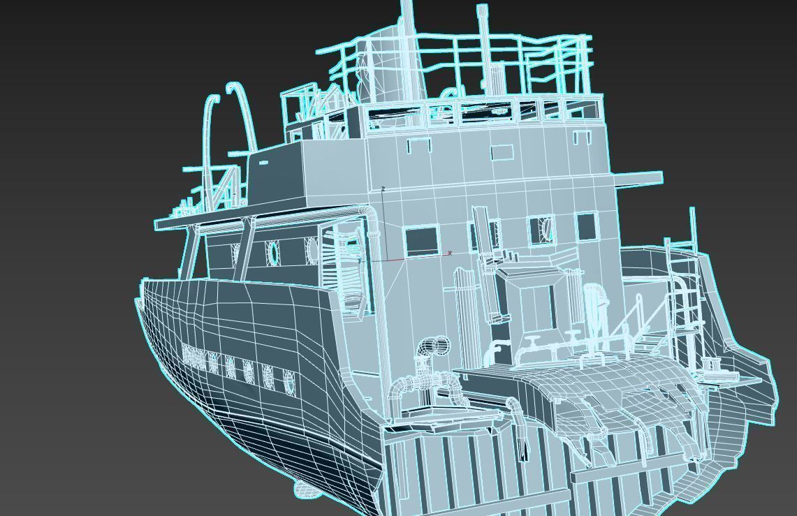 Half Ship Wreck 3D model | CGTrader