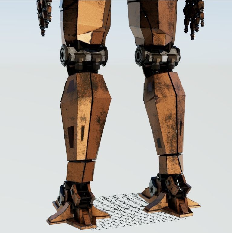 Robot Jaeger full rig Unreal ready 3D model rigged | CGTrader
