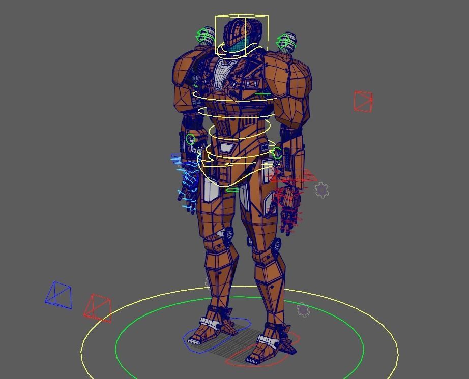 Robot Jaeger full rig Unreal ready 3D model rigged | CGTrader