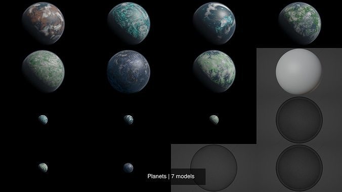 Planets planet 3D Model Collection | CGTrader