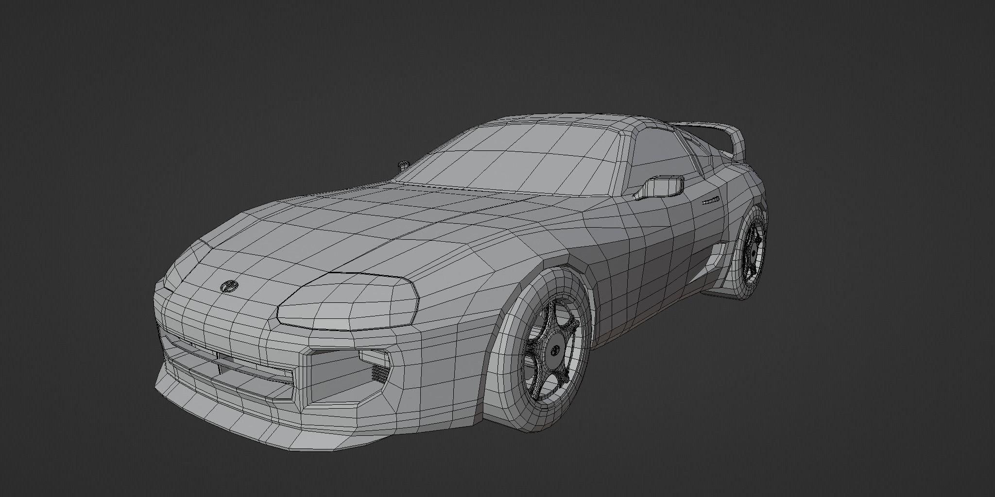 Toyota Supra mk4 low poly free VR / AR / low-poly 3D model | CGTrader