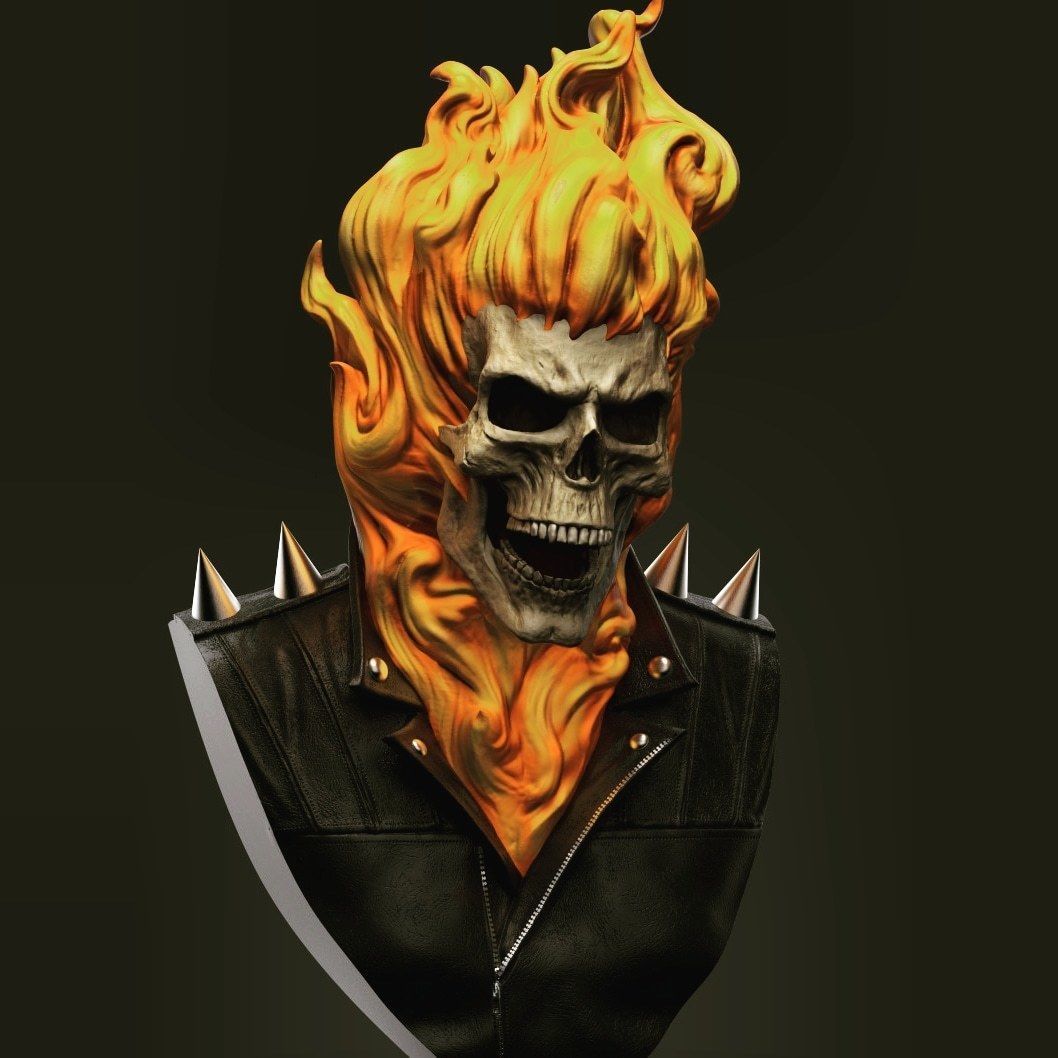Ghost Rider 3D model 3D printable | CGTrader