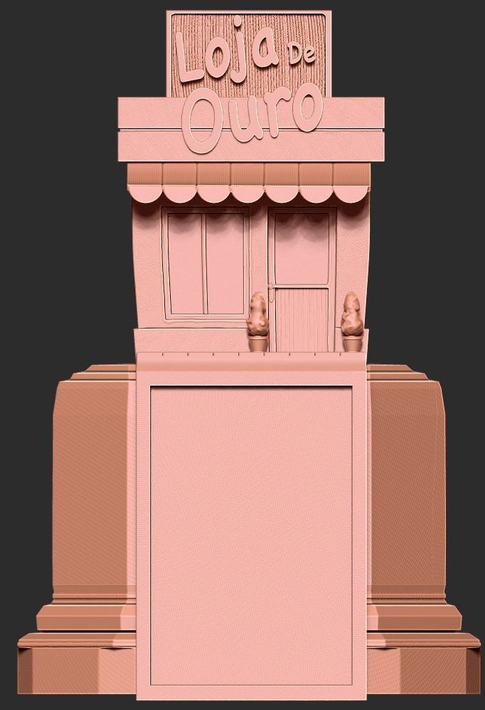 house gold shop 3D model 3D printable | CGTrader