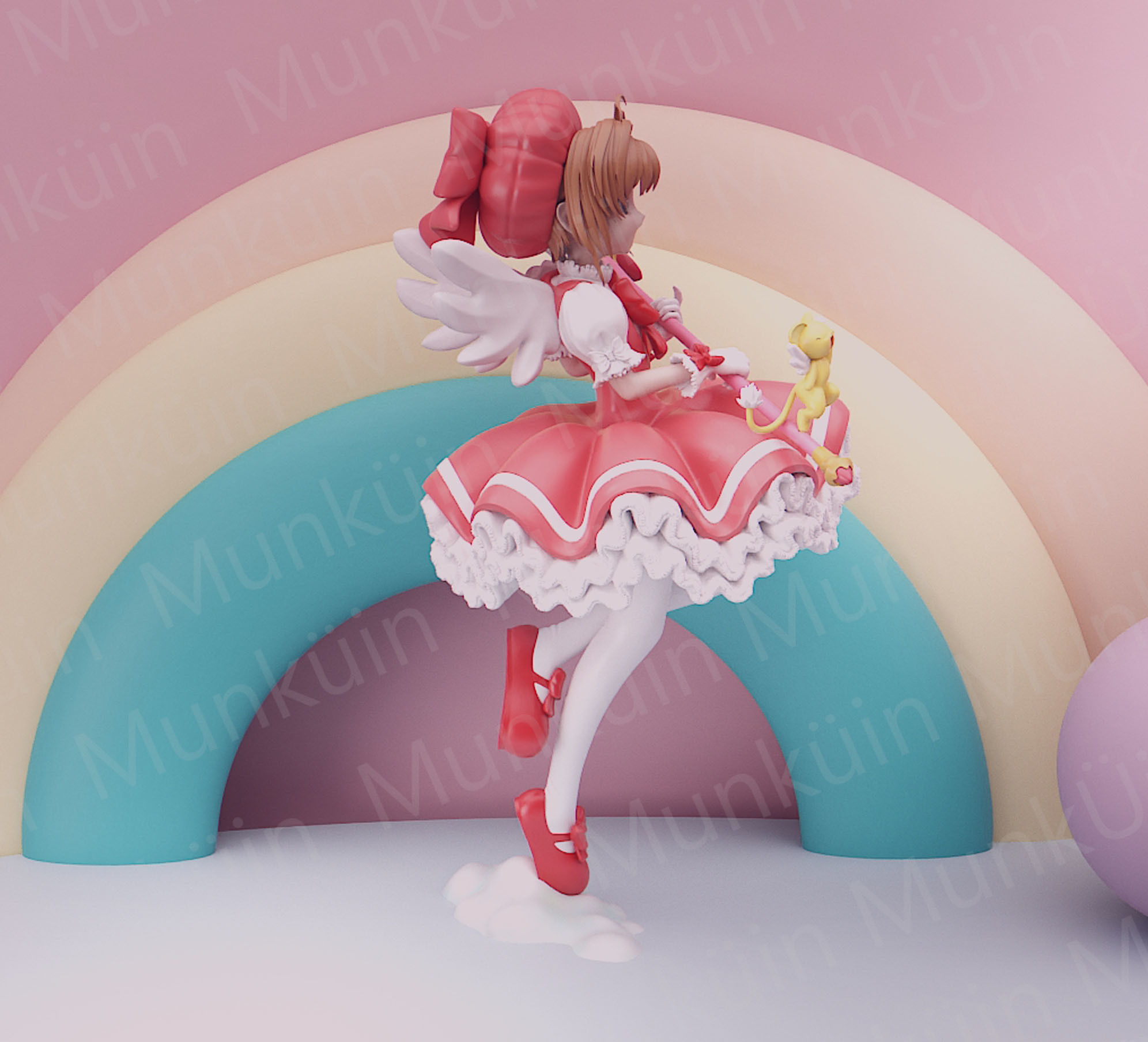 Sakura Card Captor Fan Art Intro 3D model 3D printable | CGTrader